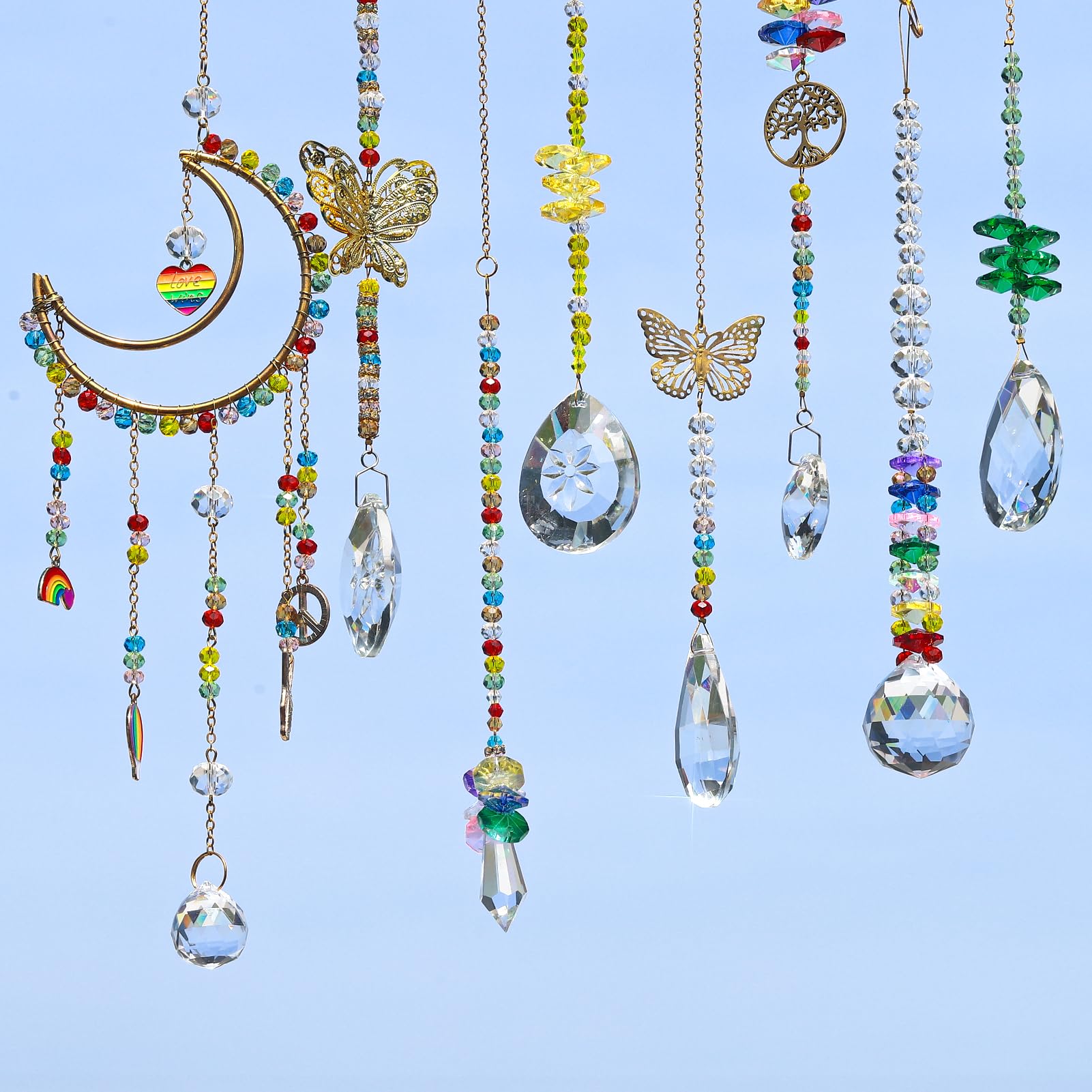 Amazon.com: JADVY 310 Pcs DIY Crystal Sun Catchers Indoor Window ...