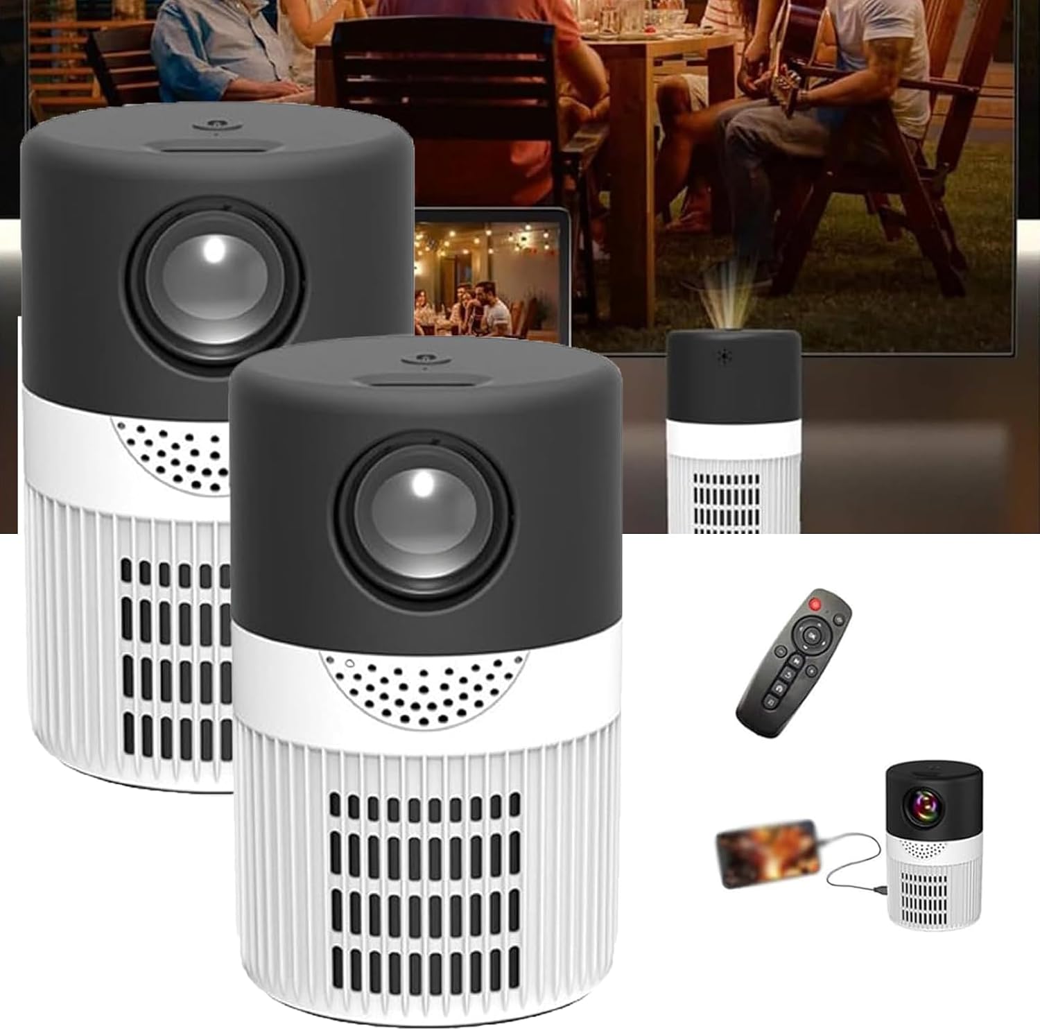 Amazon.com: Cylinder Tv Projector, Cylinder Projector, 2024 New Ultra ...
