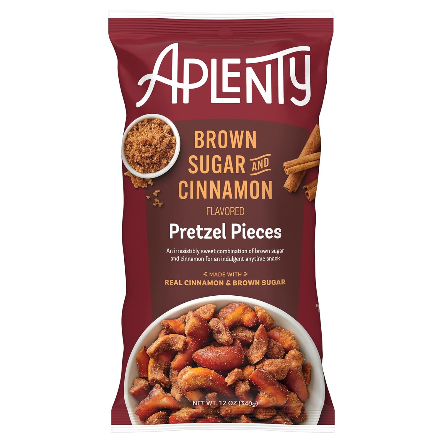 Amazon.com: Amazon Brand, Aplenty Cinnamon Brown Sugar Flavored Pretzel ...
