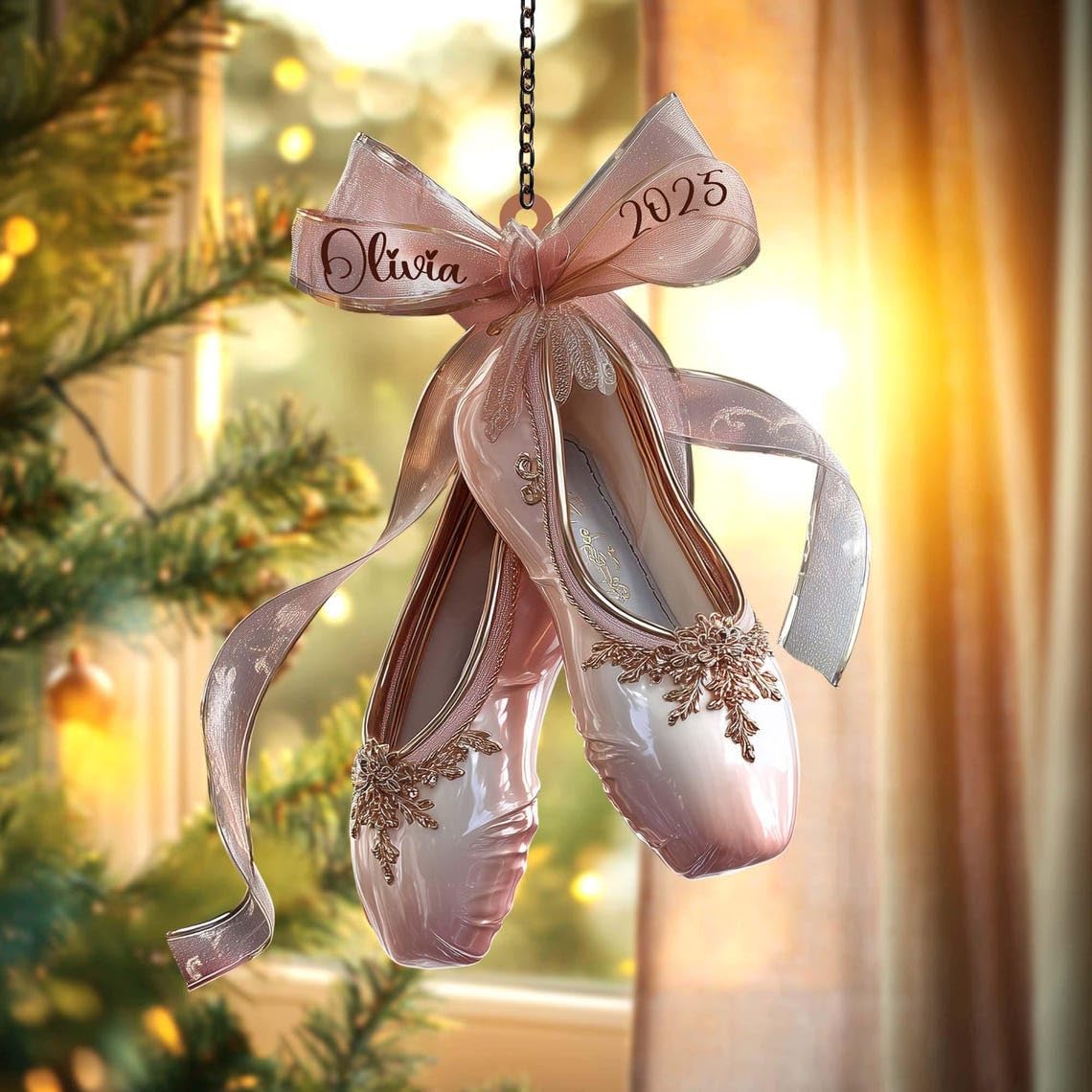 Amazon.com: Ballet Shoes Christmas Ornament, Ballerina Ornaments for ...