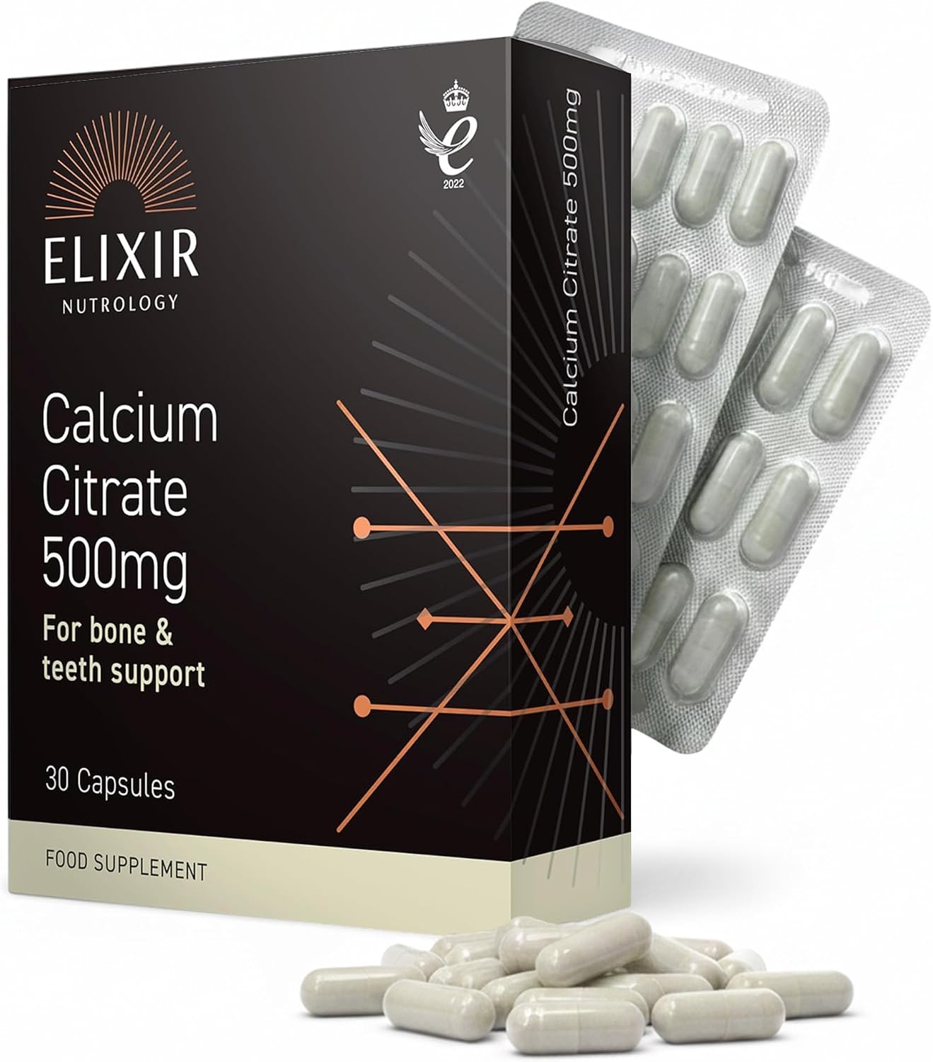 Calcium Citrate 500mg Capsules | Supports Bone Strength & Maintenance ...