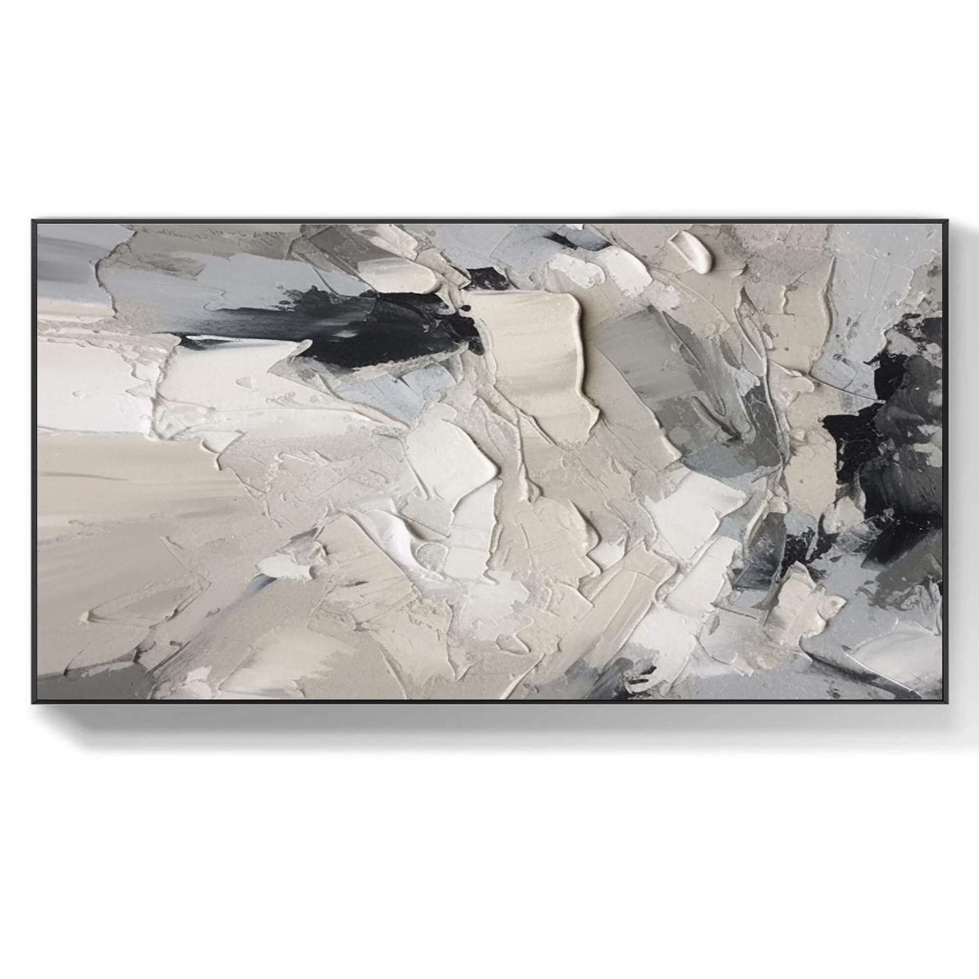 Abstracto Original Moderno Texturizado Pintura De Tinta De Arte