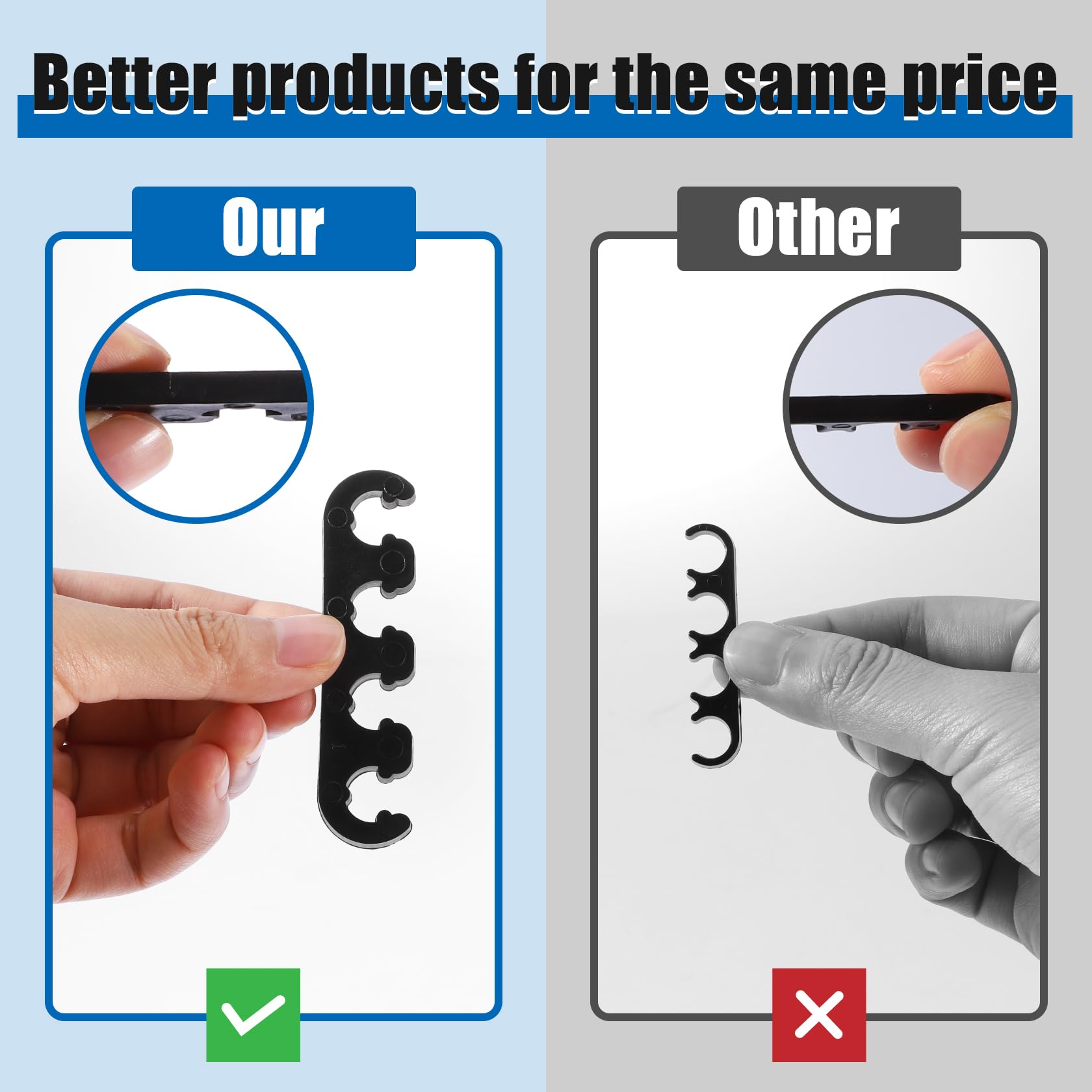 Snapklik.com : 12 Pcs Spark Plug Wires Separator Divider Kit Ignition ...