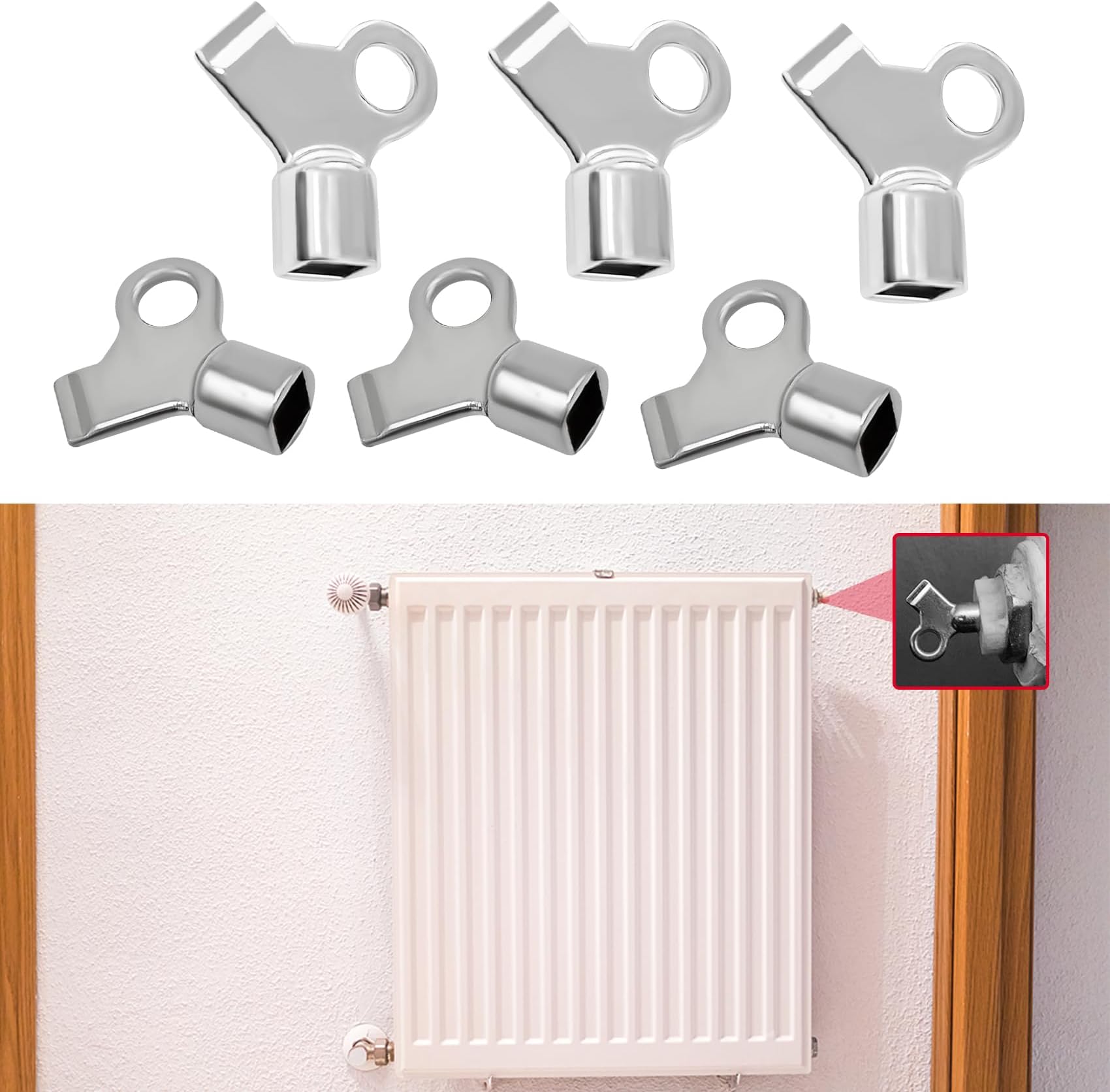 Amazon.com: Set of 5 Radiator Bleeding Air Valve Keys - Essential Tools ...