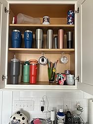 Amazon.com: 2 Pack Tumbler Lid Organizer, Space Saving Cup Lid ...