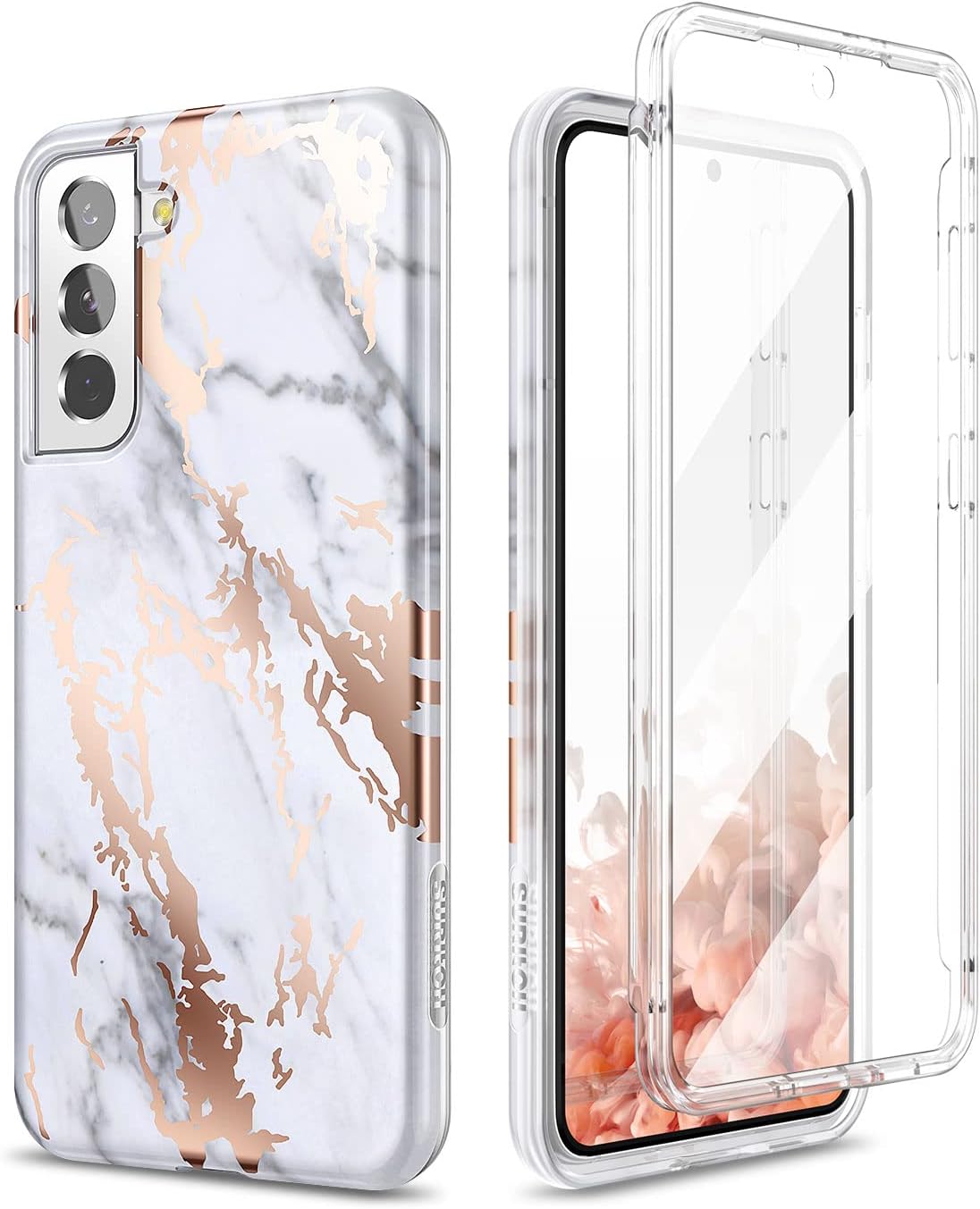 Amazon.com: SURITCH Phone Case for Samsung Galaxy S21 6.2 inches, Front ...