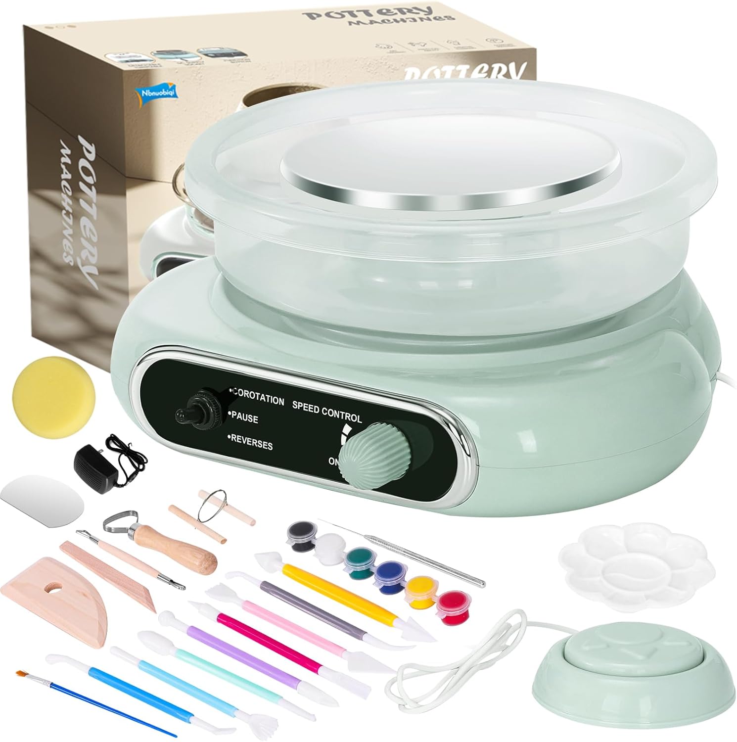Amazon.com: Mini Pottery Wheel, 4.7-Inch Mini Pottery Wheel Machine ...