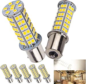 Amazon.com: 5 x Super Bright 1141 Interior Light Bulbs BA15S 1156 80 ...