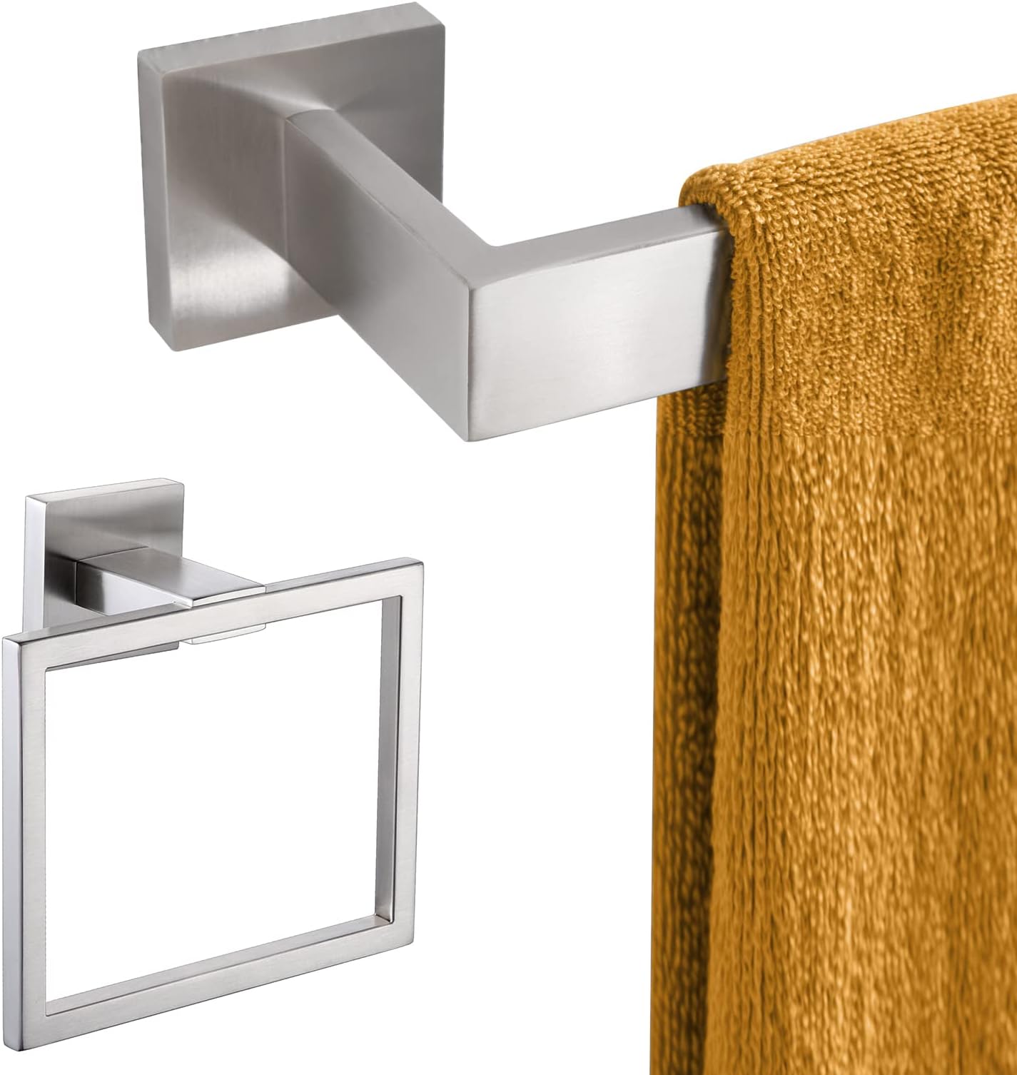 Amazon.com: KOKOSIRI 24 Inch Single Towel Bar Bathroom Towel Rail Towel ...