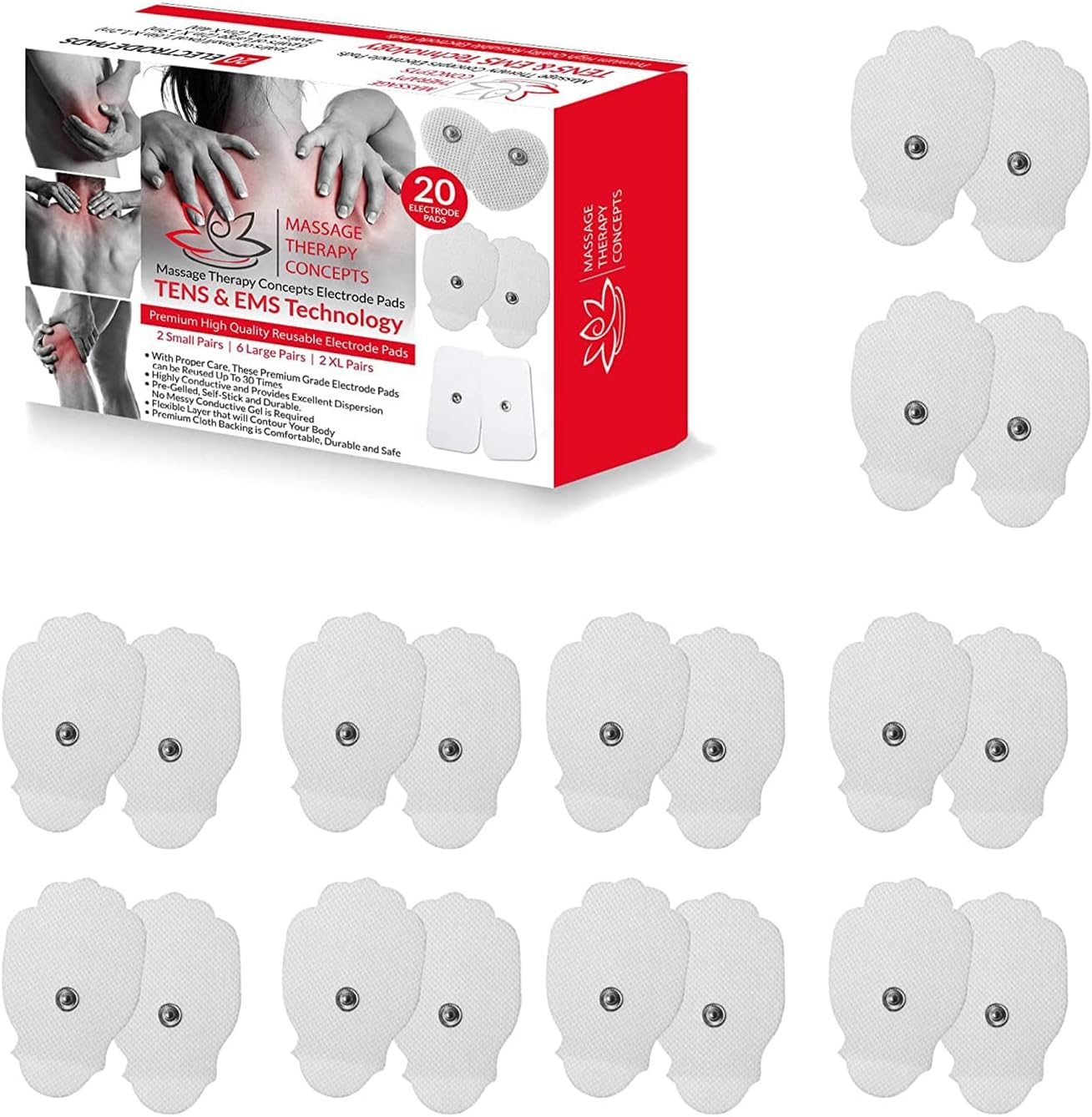 Amazon.com: TENS Unit Pads - Premium Quality Snap Replacement ...