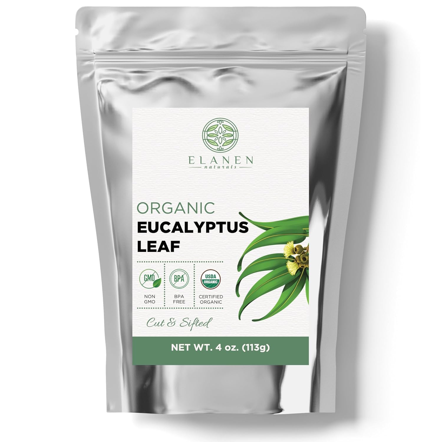 Amazon.com: Elanen Naturals Organic Eucalyptus Leaf Tea 4 oz. (113g ...