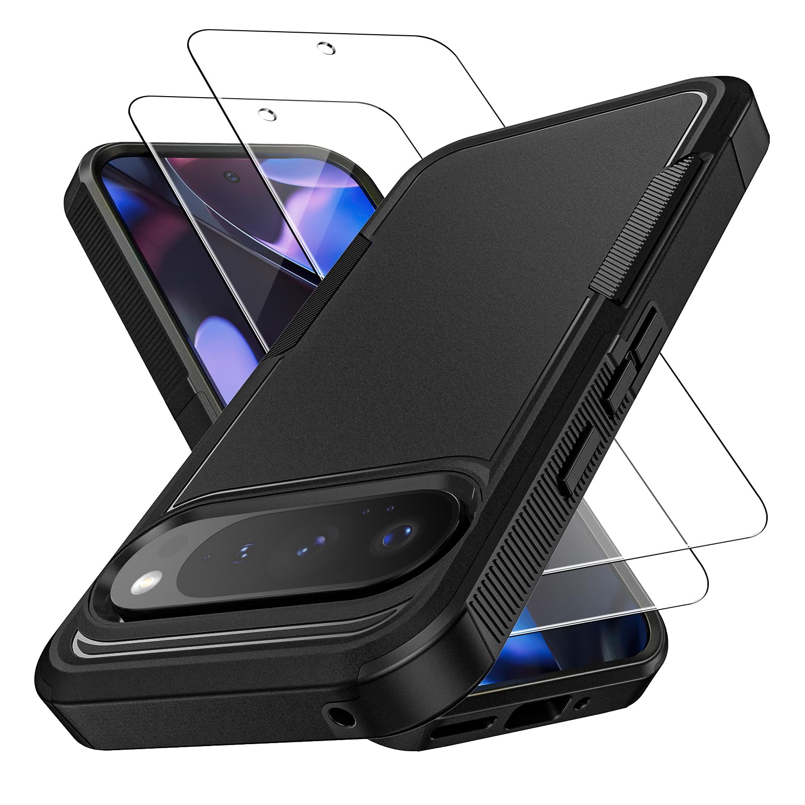 Amazon.com: JDHDL for Google Pixel 9 Pro XL Case with Tempered Glass ...