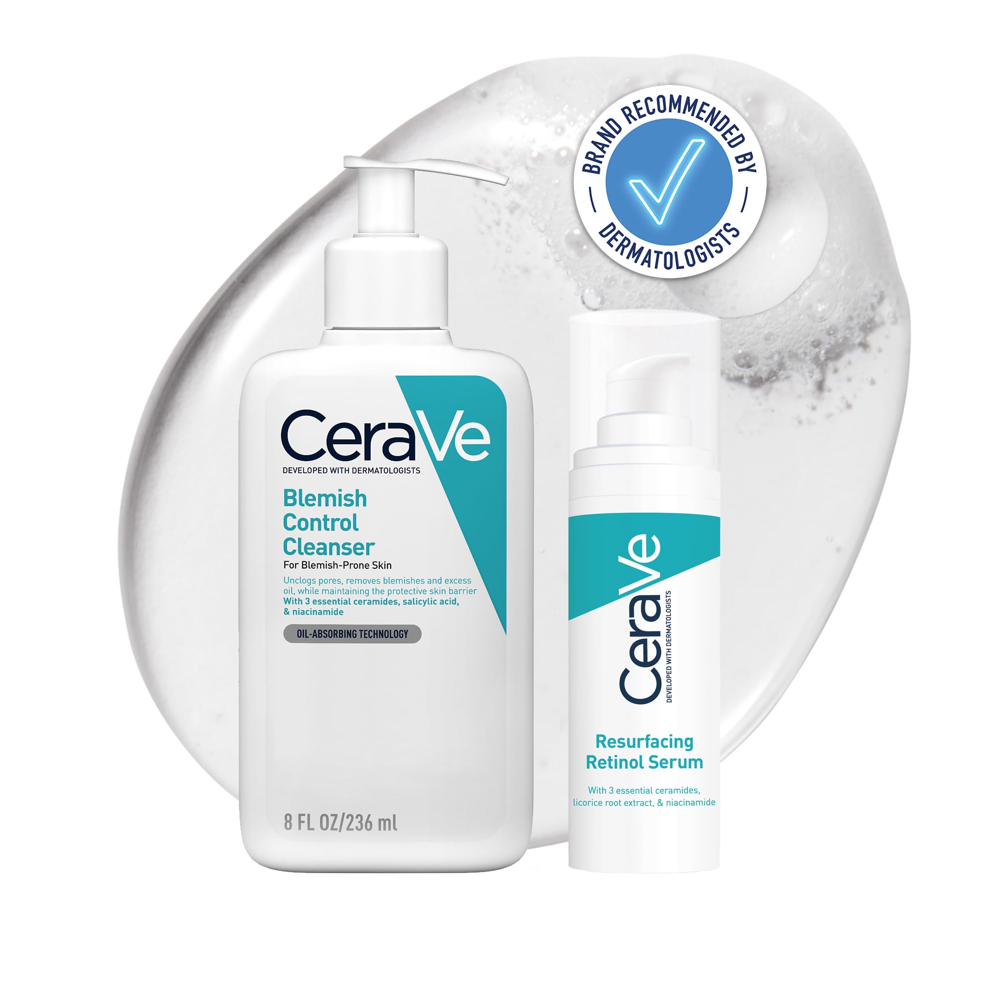 CeraVe Blemish Control Night Time Routine: Blemish Control Cleanser ...