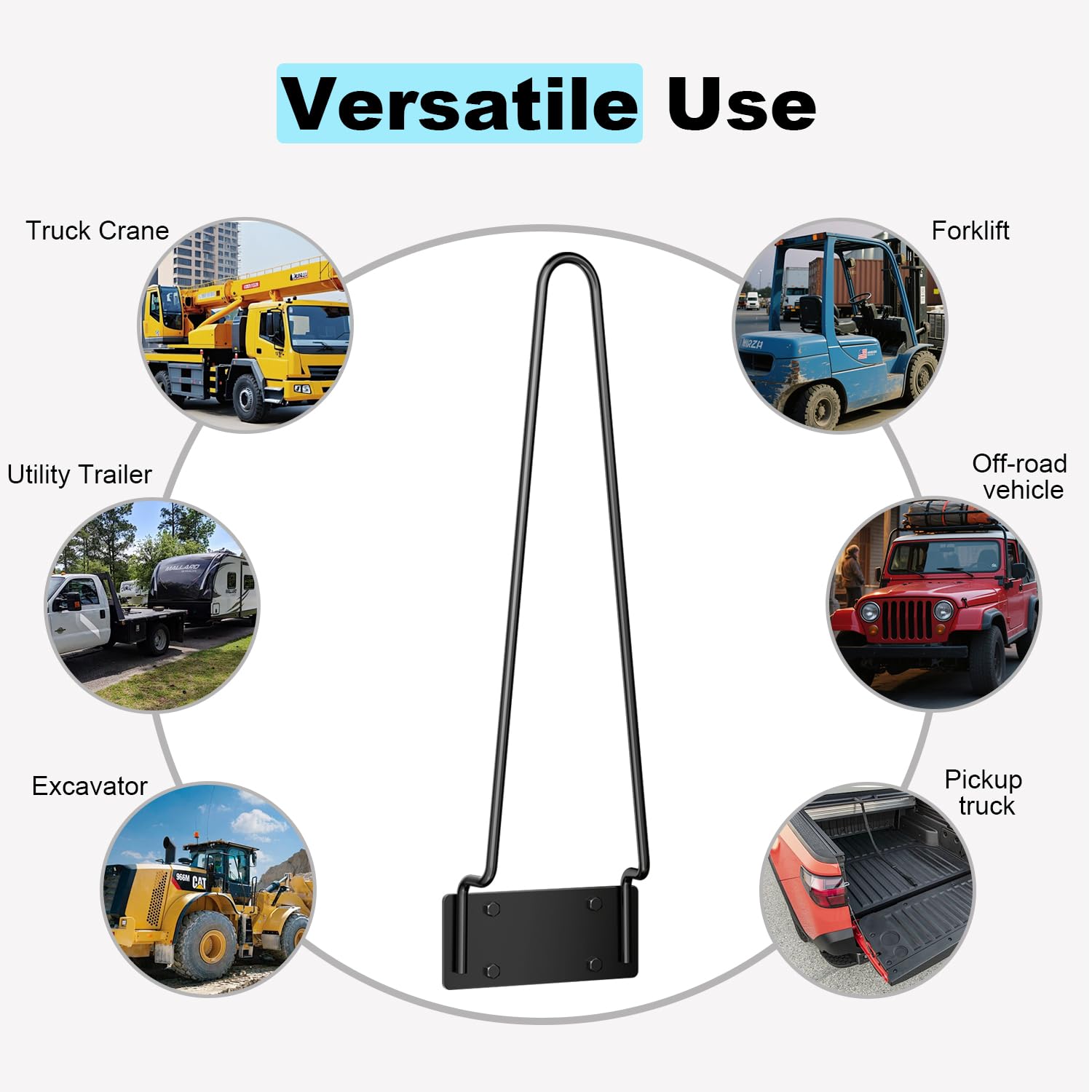 Snapklik.com : BATTIFE Traffic Cone Holder For Truck, Heavy Duty Metal ...