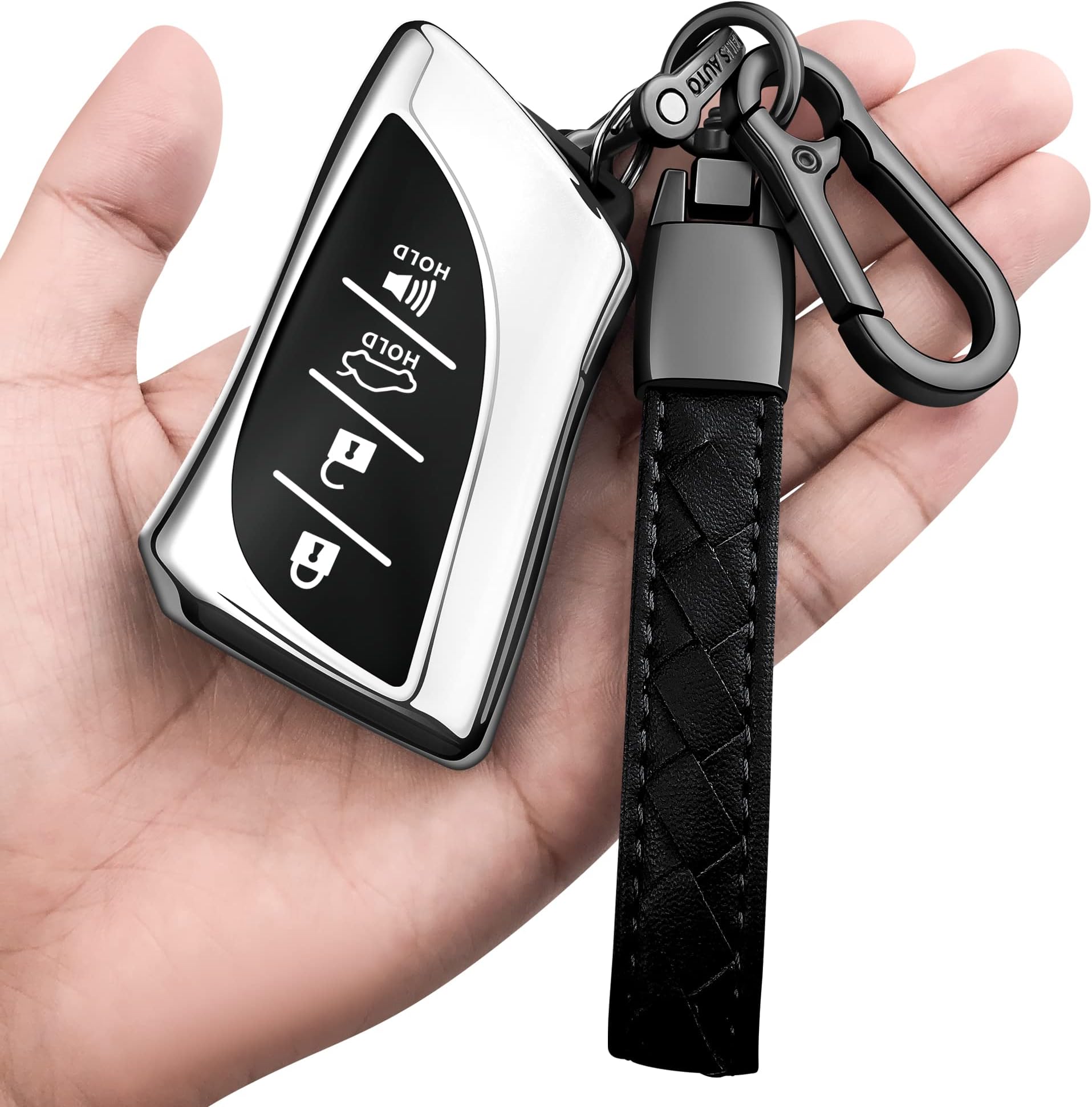 Amazon.com: Sindeda for Lexus Key Fob Cover With Keychain TPU Full ...