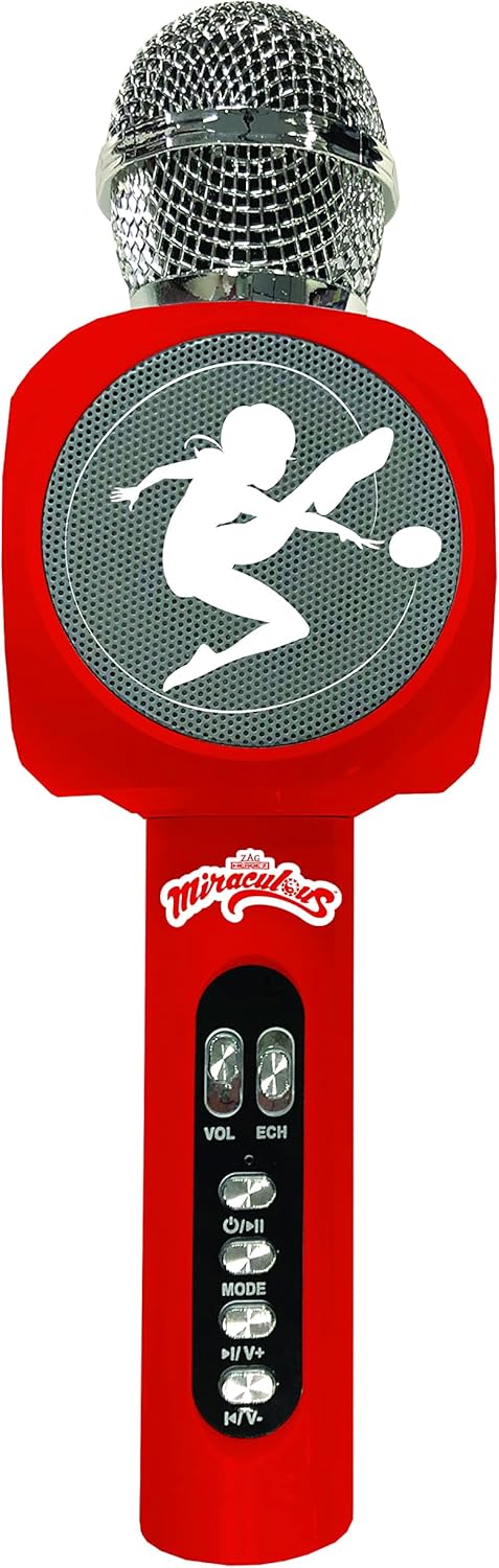 Amazon.com: LEXiBOOK Miraculous Wireless Microphone with Speaker and ...