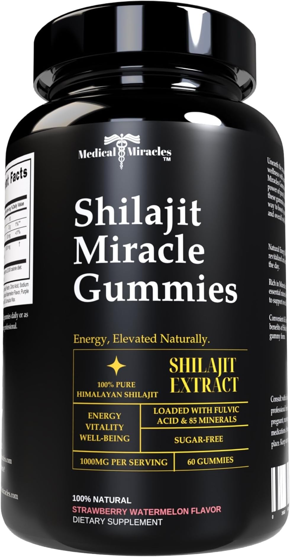 Amazon.com: Medical Miracles Shilajit Gummies - 1000mg Pure Himalayan Extract w/Fulvic Acid ...