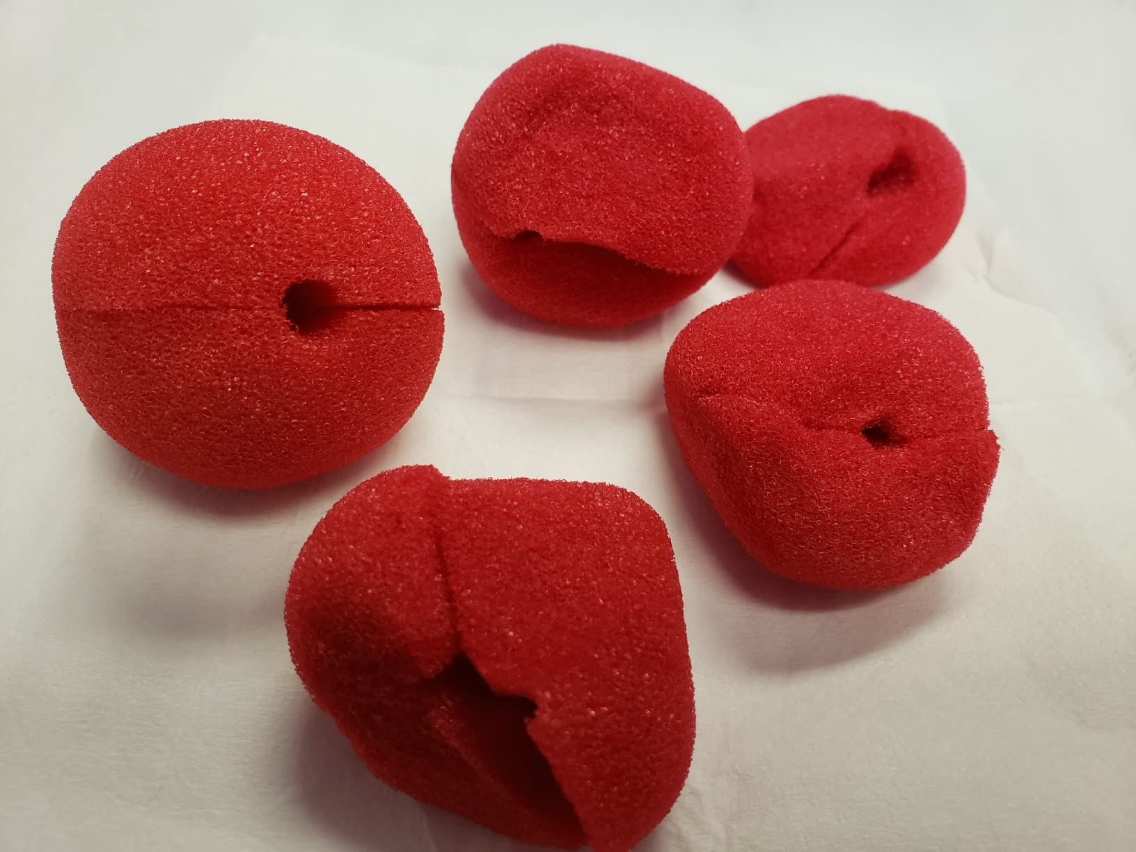 $3/mo - Finance Boao 60 Pieces Red Clown Noses Cosplay Noses Foam ...