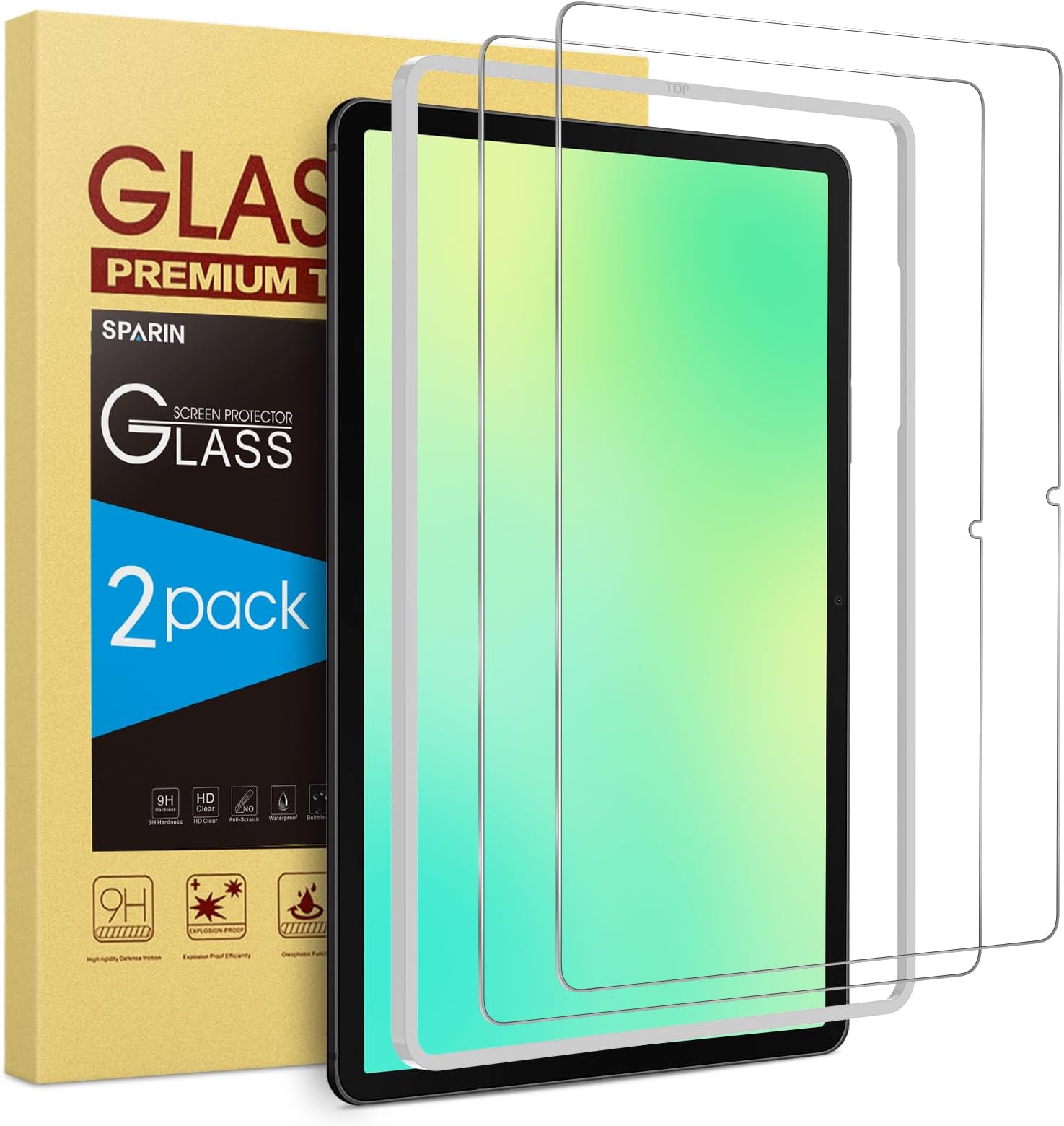SPARIN 2 Pack Screen Protector for Samsung Galaxy Tab S10 FE/Tab S9 FE ...