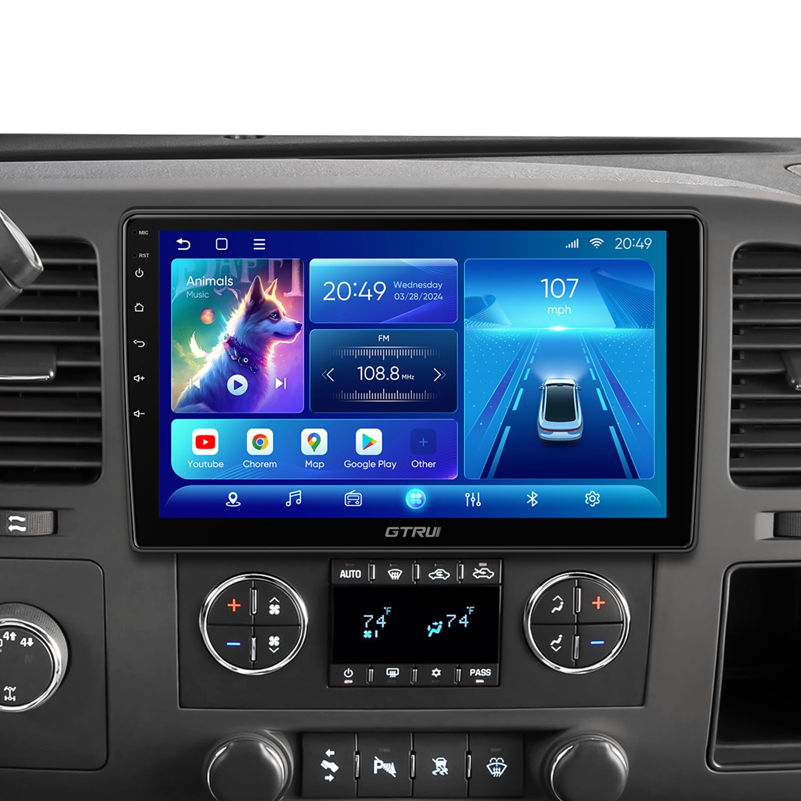 Snapklik.com : 8-Core 4+64GB Android Car Stereo For Chevrolet Silverado ...