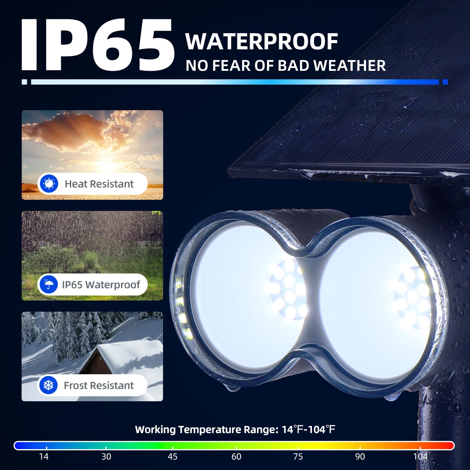 Snapklik.com : Solar Spot Lights Outdoor, 360 Horizontal Adjustable, 24 ...