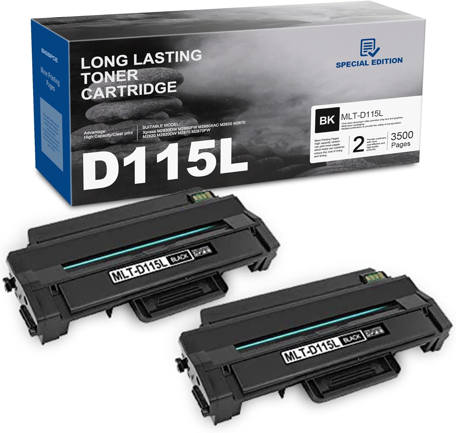 Amazon.com: D115L MLT-D115L Toner Cartridge Black Replacement for Samsung 115L MLT-D115L Toner ...