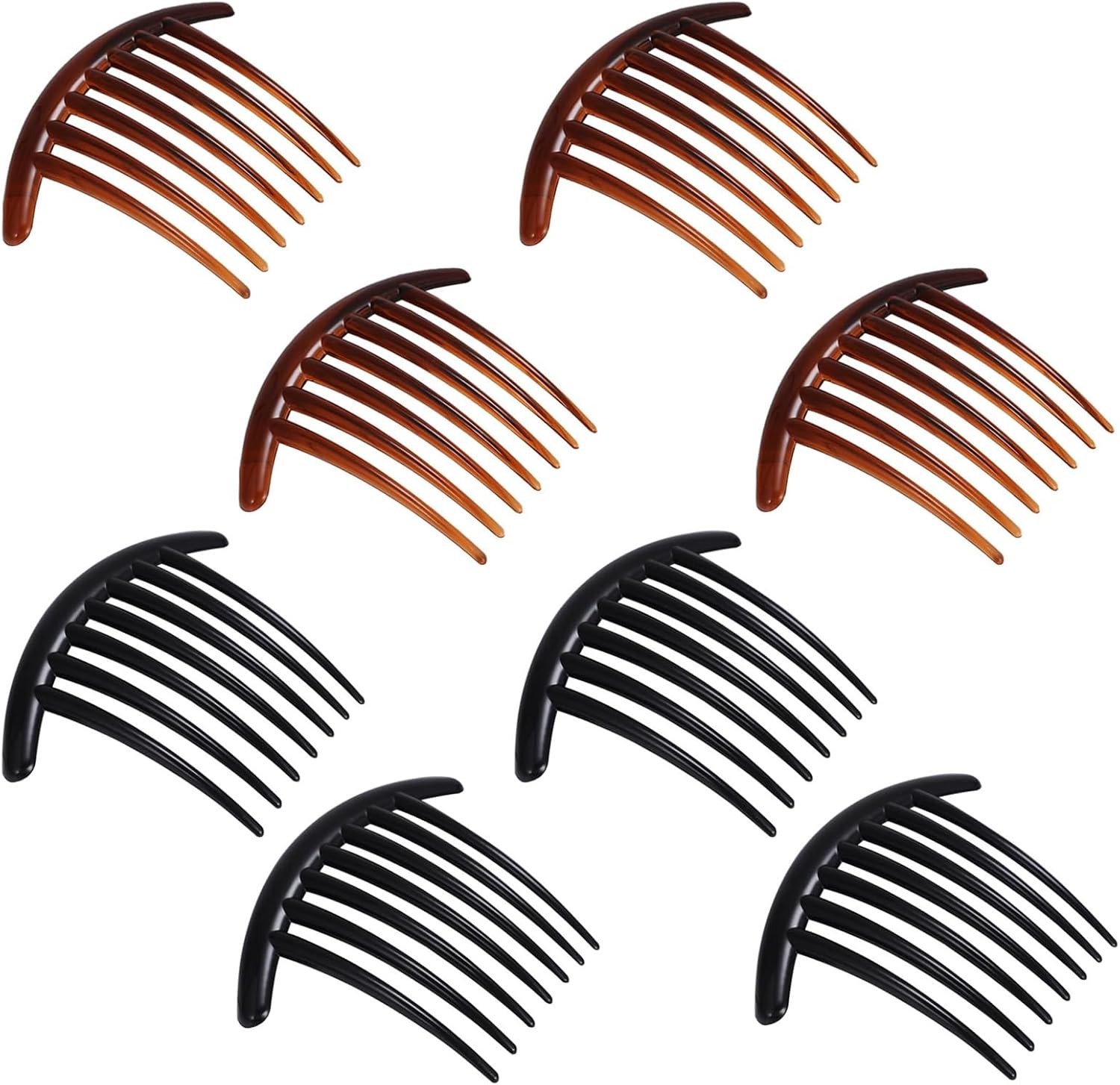 nalaina 8 Pieces Hair Side Comb, French Hair Side Comb Set Plastic ...