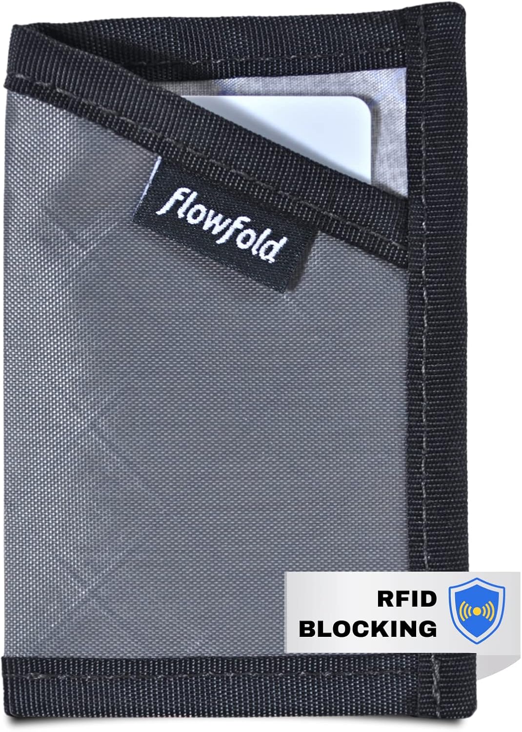 Amazon.com: Flowfold RFID-Blocking Wallet Card Holder Wallet Recycled ...