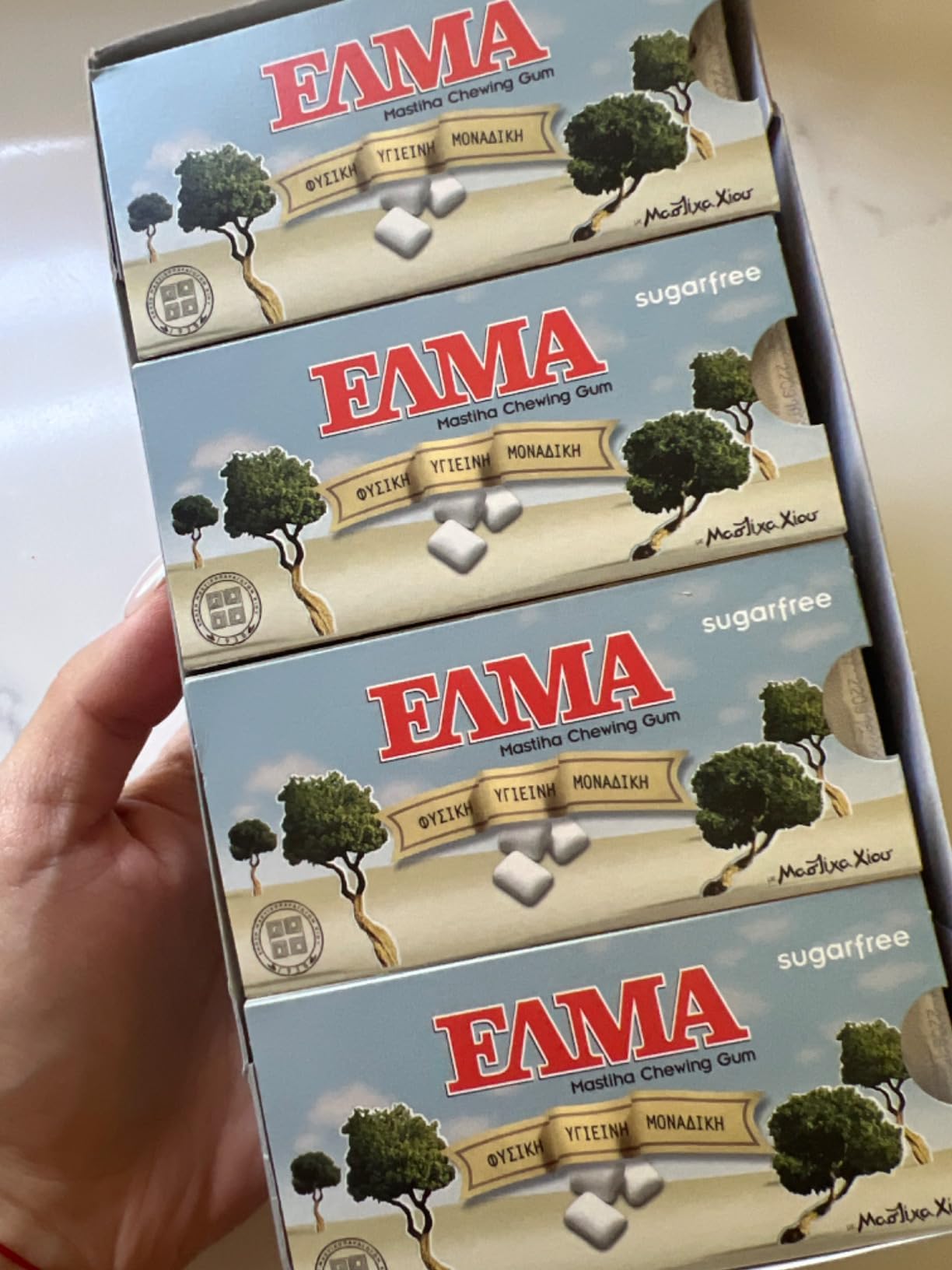 Amazon.com : ELMA Premium Mastic Chewing Gum, ΕΛΜΑ Mastiha Chewing Gum ...