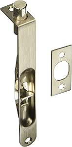 Cal Royal MB85R15 6-Inch Brass Flush Bolt Round, Satin Nickel ...