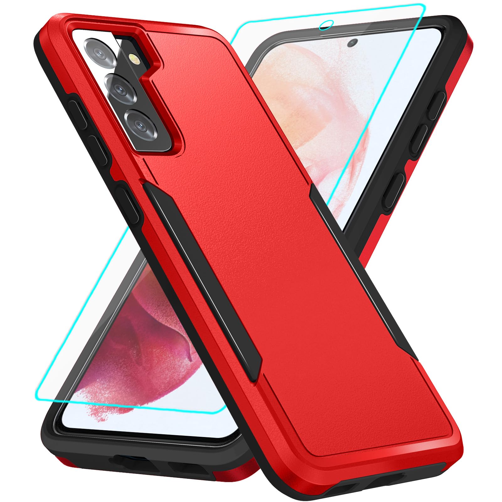 Amazon.com: for Galaxy S21 Case with Screen Protection: Heavy Duty ...