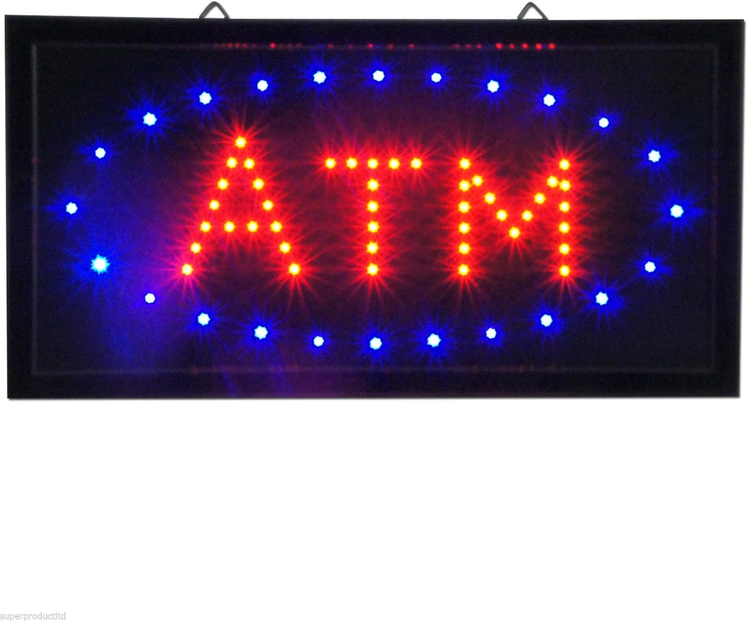 Amazon.com: Bright Animated 19x10" ATM Open LED Light Automated Teller ...