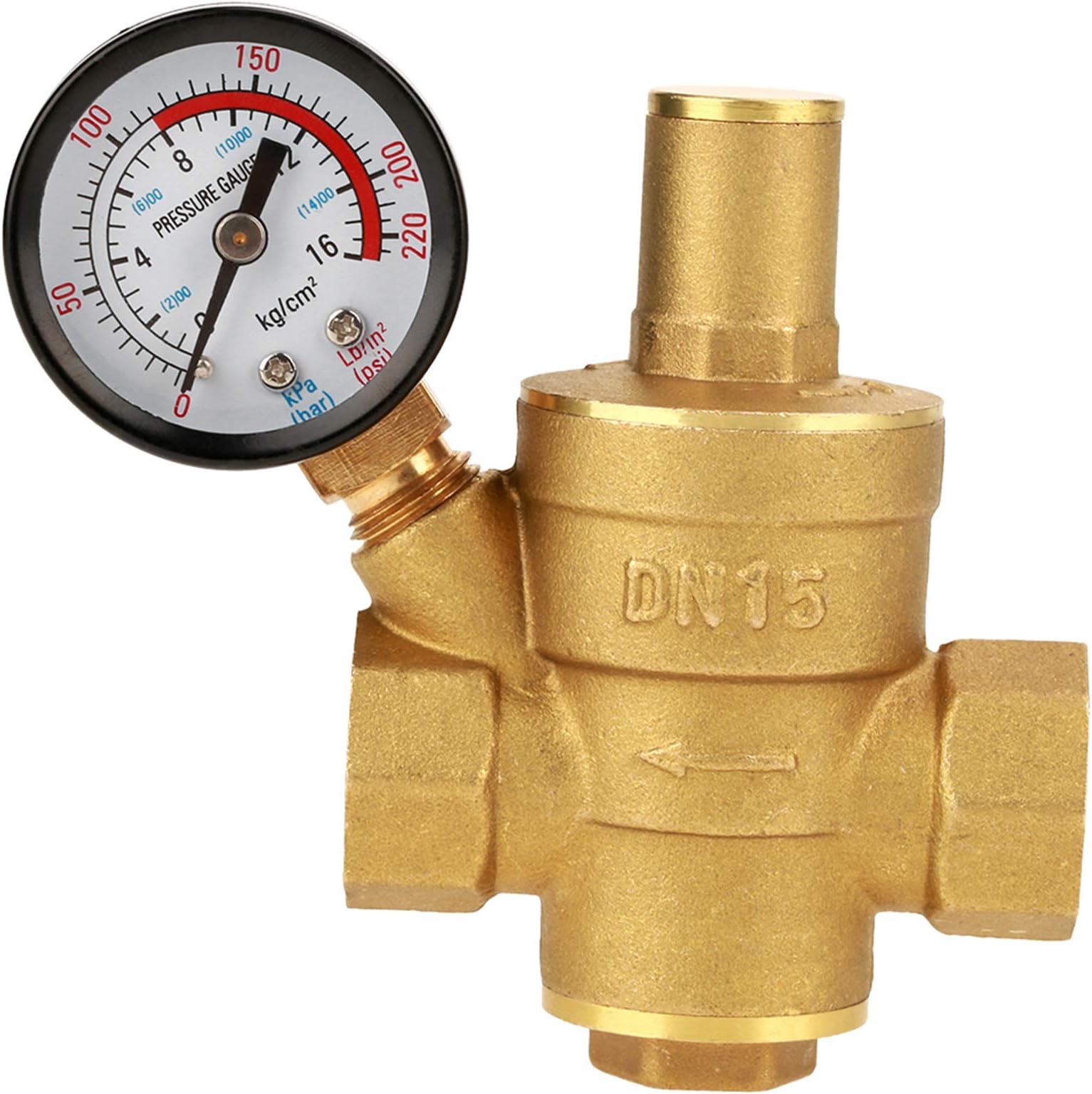 Ausla DN20 1.6Mpa Water Pressure Regulator, Brass Adjustable Pressure ...