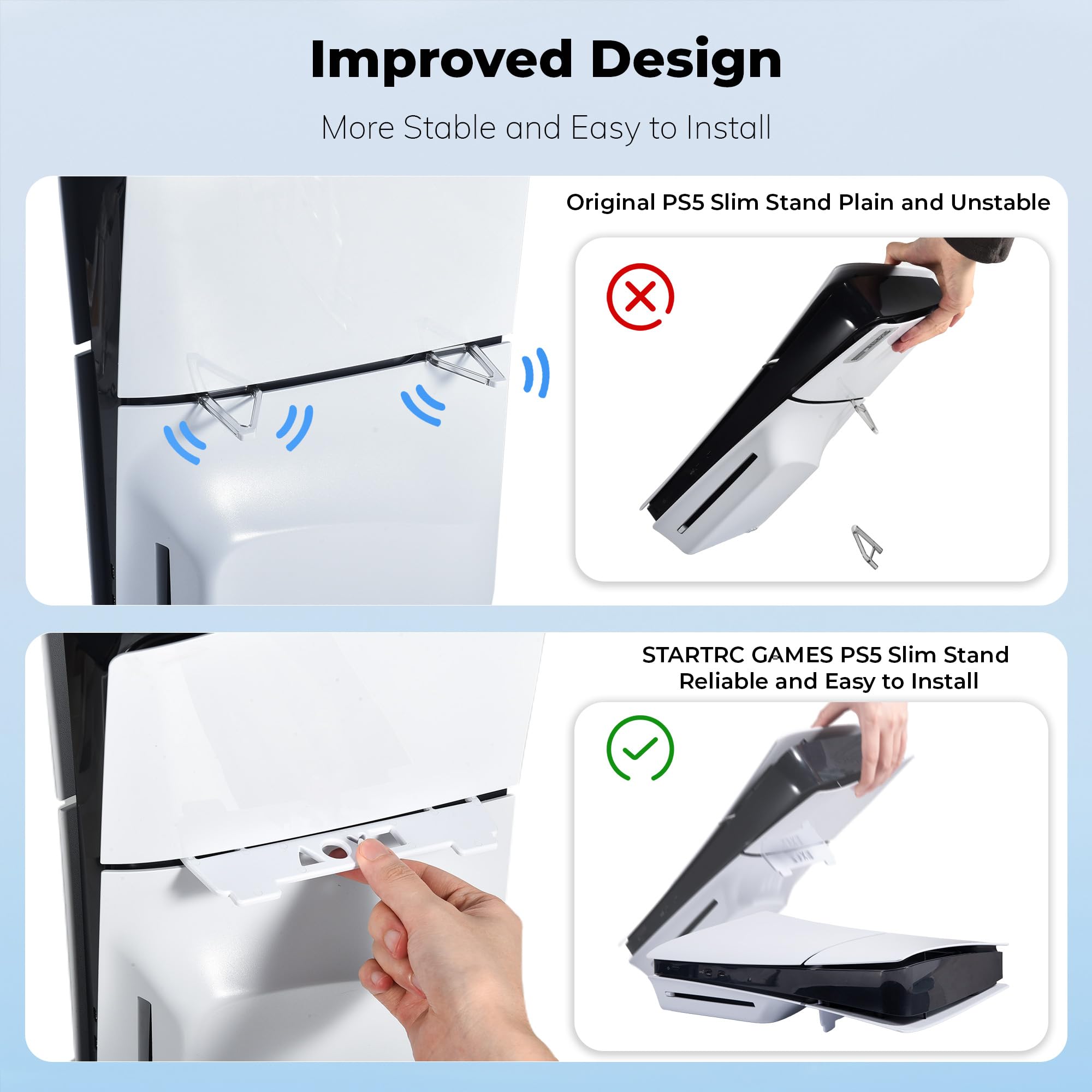 Ps5 Side Stand Vertical Stand For PS5 - Stable Console Base Bracket For ...