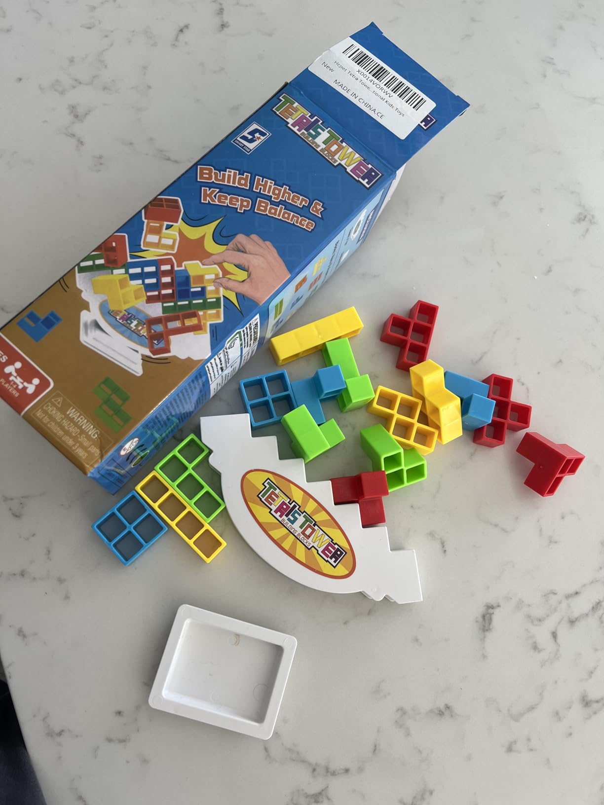 Hcpet Tetra Tower Balance Game Russian Building Blocks, Tetris Stacking ...