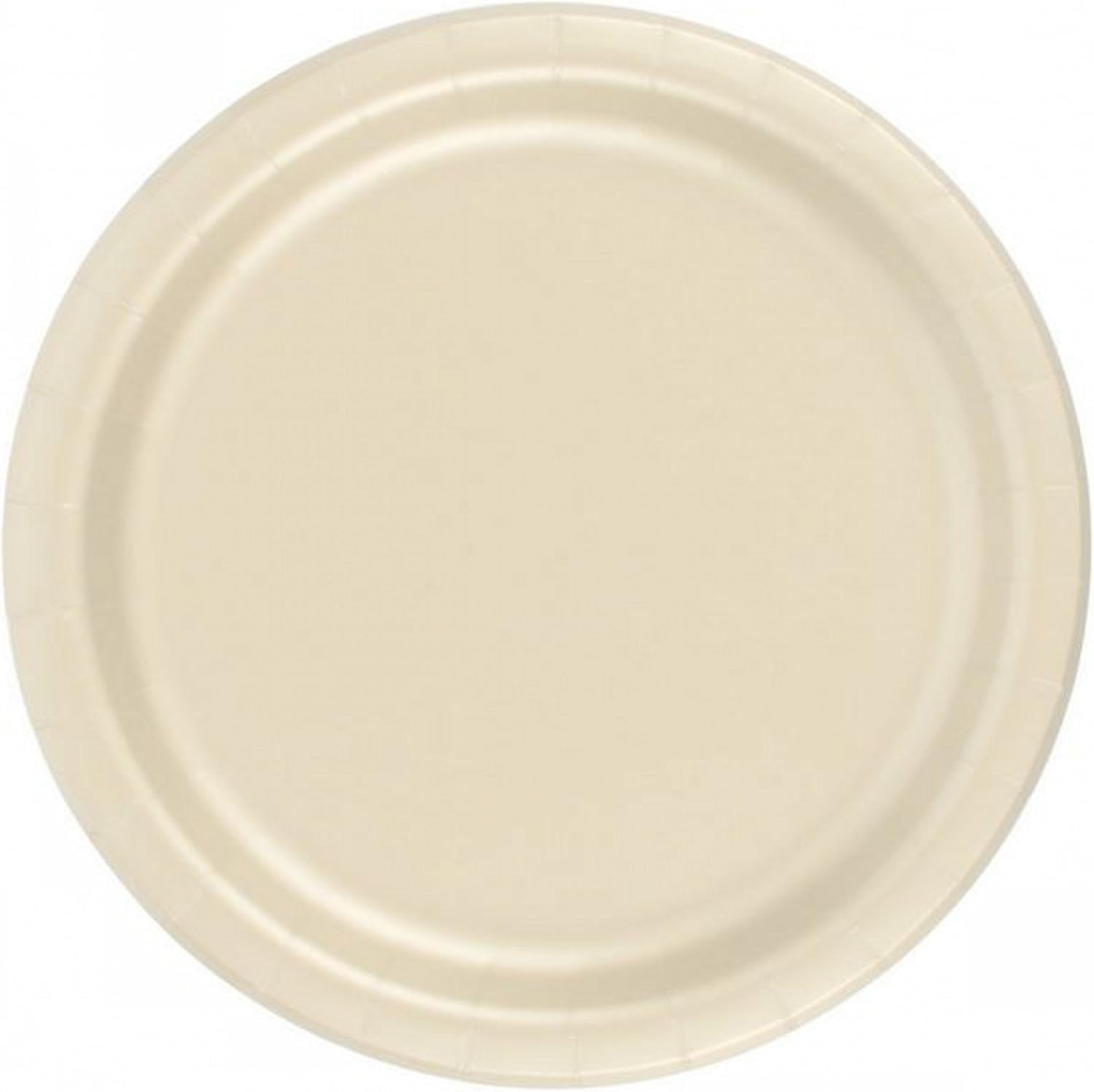 Amazon.com: 240 Ivory (10 Pks of 24) 7 Inch Wax Coated Plain Solid ...