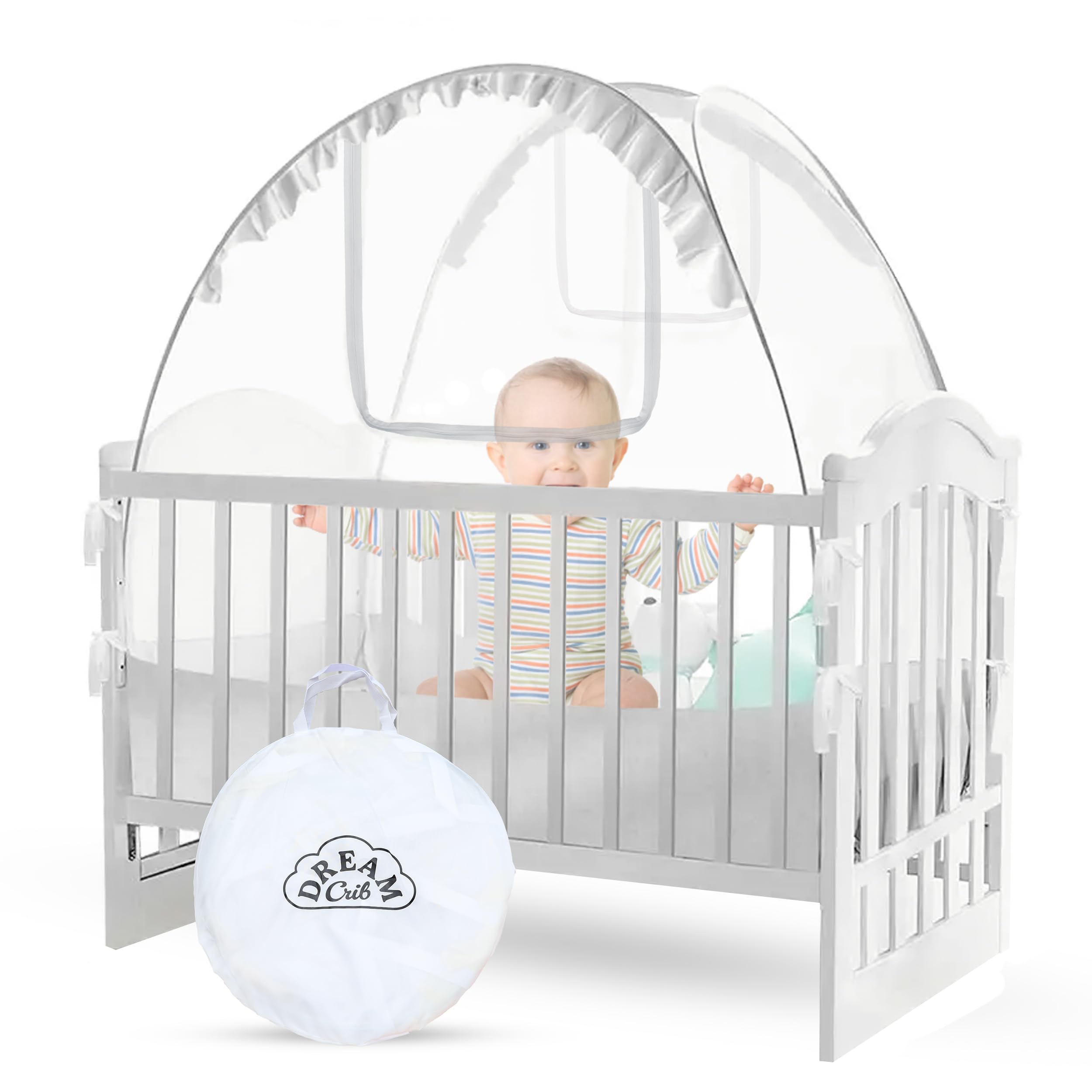 Amazon.com: Crib Tent Keep Baby from Falling Out Toddler Bed Tent - 52. ...