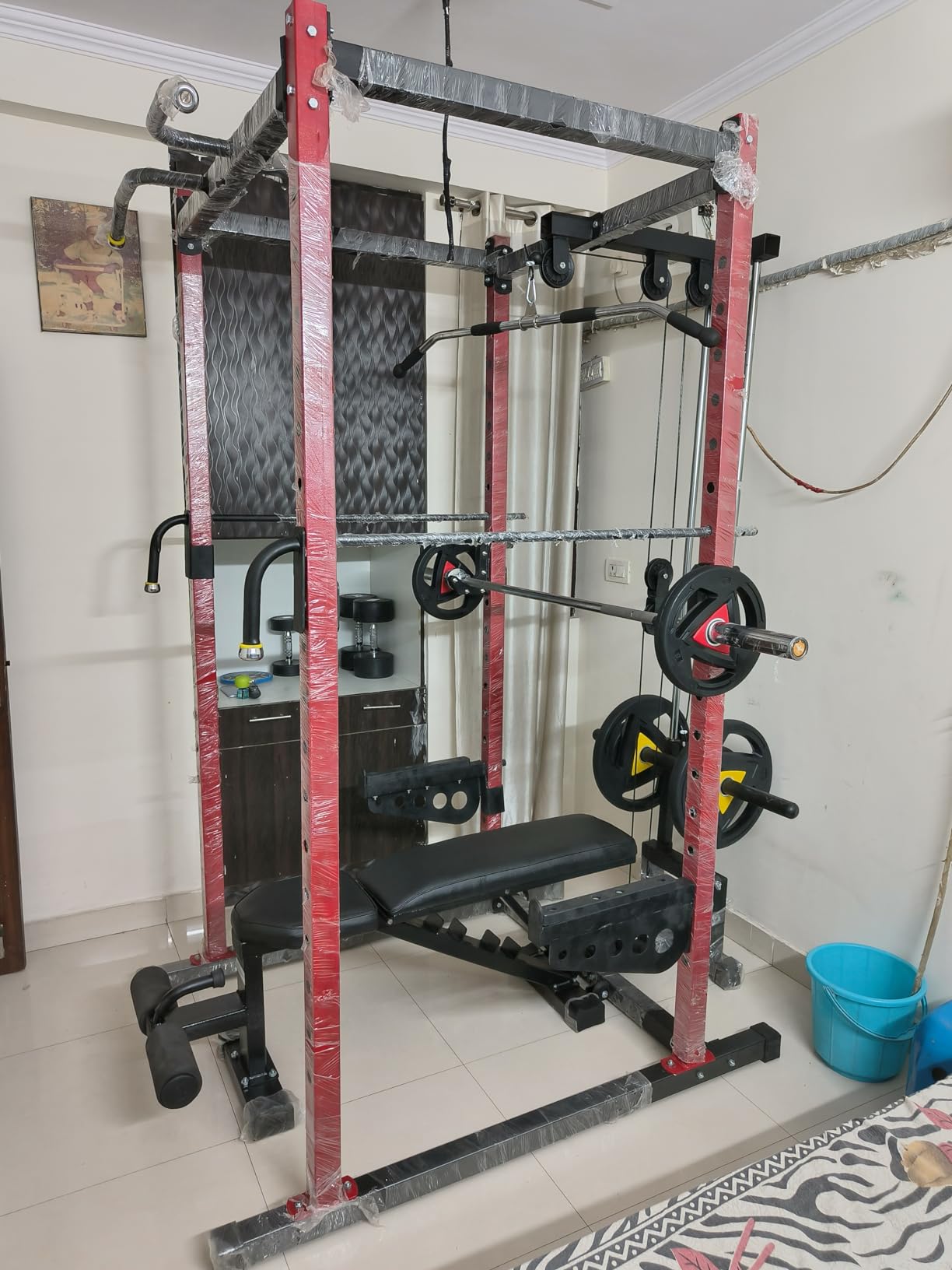 GAMMA FITNESS Power Squat Rack PR-40 Luxury | Power Squat Rack with ...