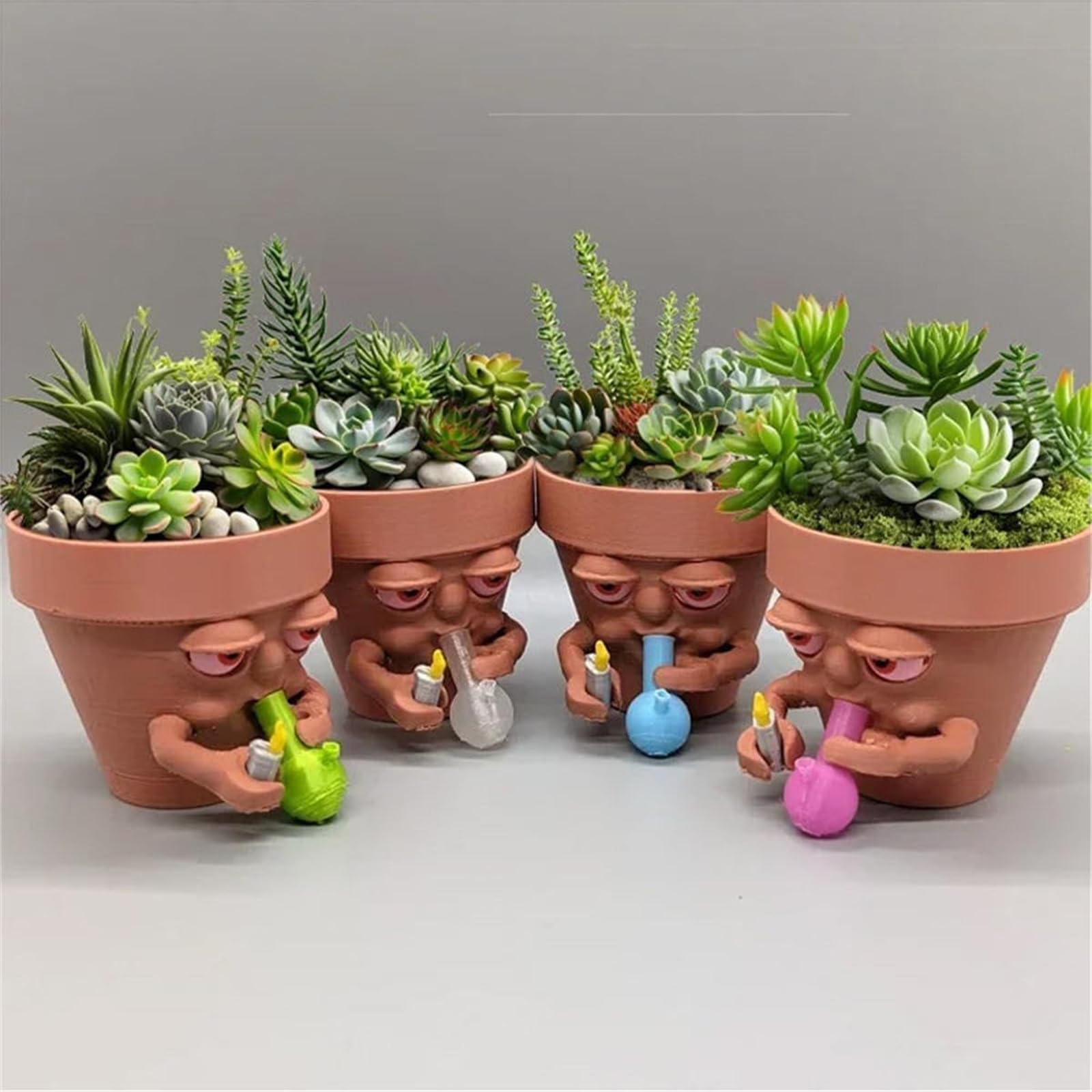 Amazon.com : Unique Smoking Pot Planter, Funny Resin Flowerpot for ...