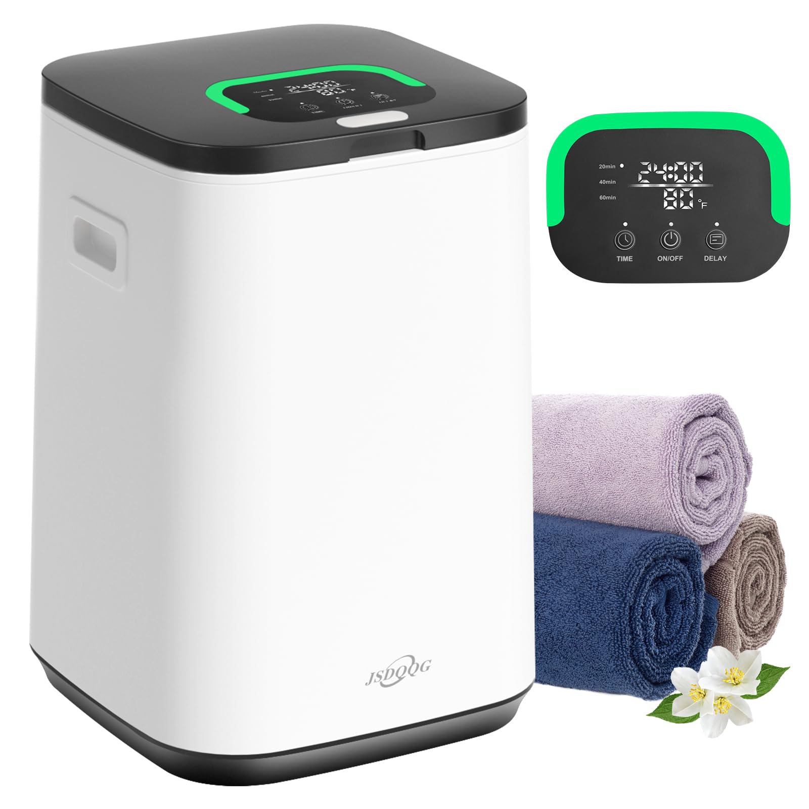 Towel Warmer,Towel Warmers for Bathroom, Towel Warmer Bucket, 23L Large Towel Warmer with LED ...