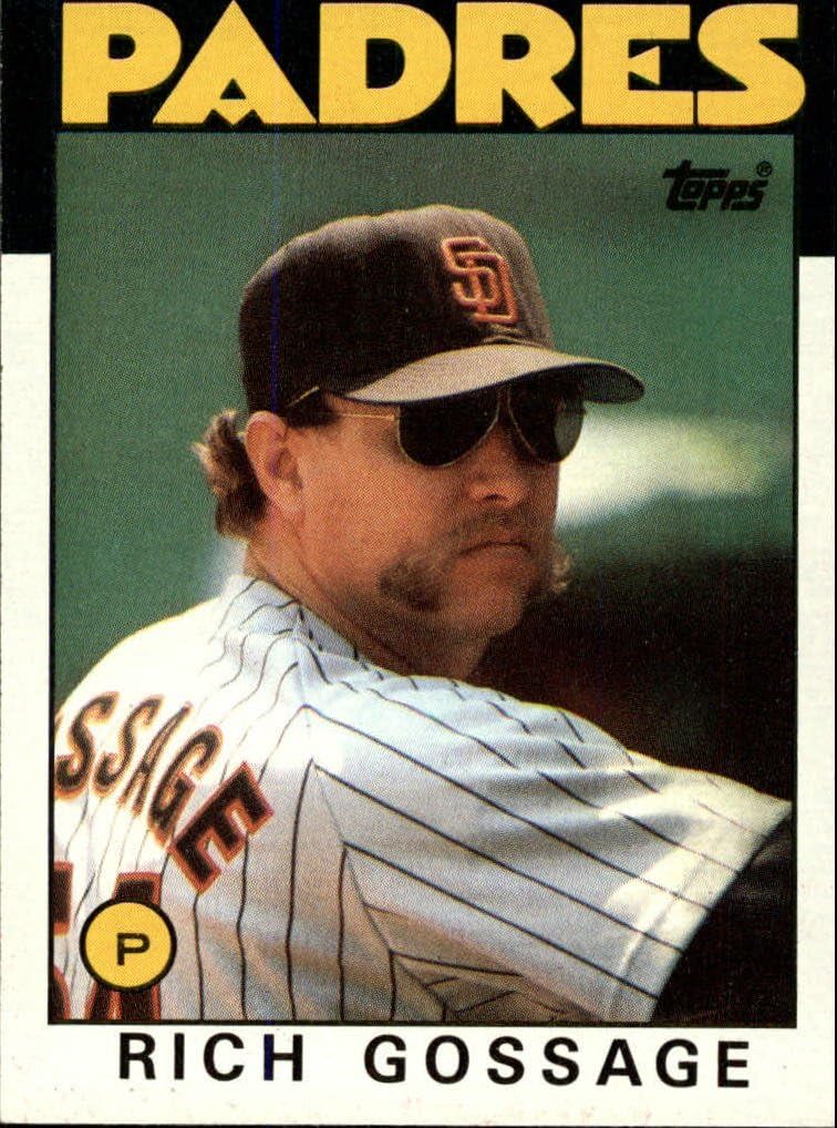 Amazon.com: 1986 Topps Baseball Card #530 Rich Gossage : Collectibles ...