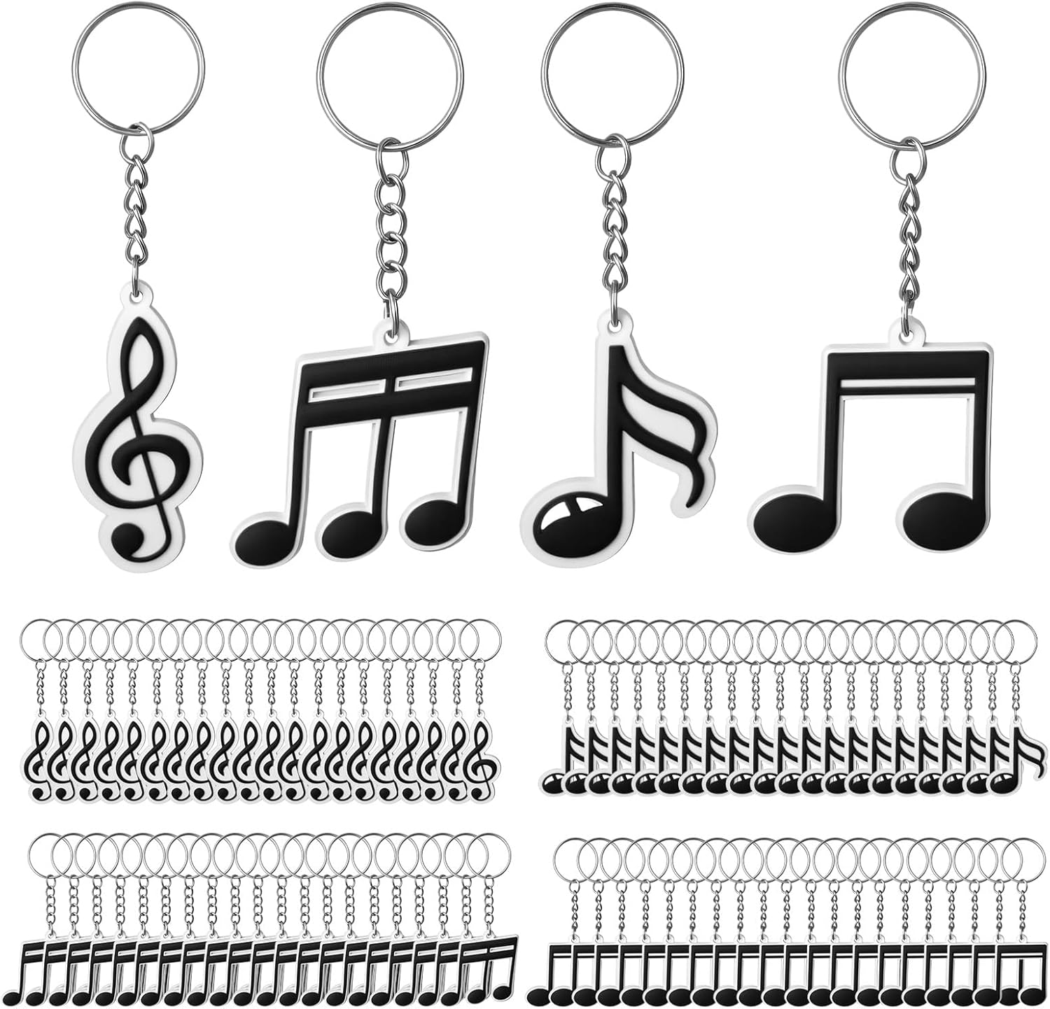 Amazon.com: 80 Pcs Music Party Favors Keychain Gift for Music Lover Kid ...