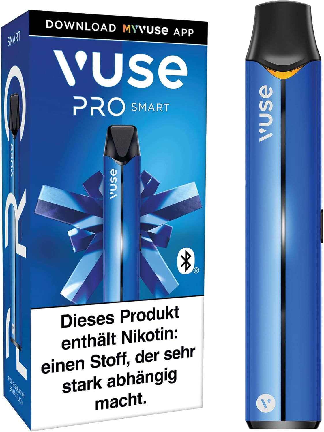 Vuse PRO Smart E-Zigaretten Starter-Set mit Zugautomatik, Stilvolle ...