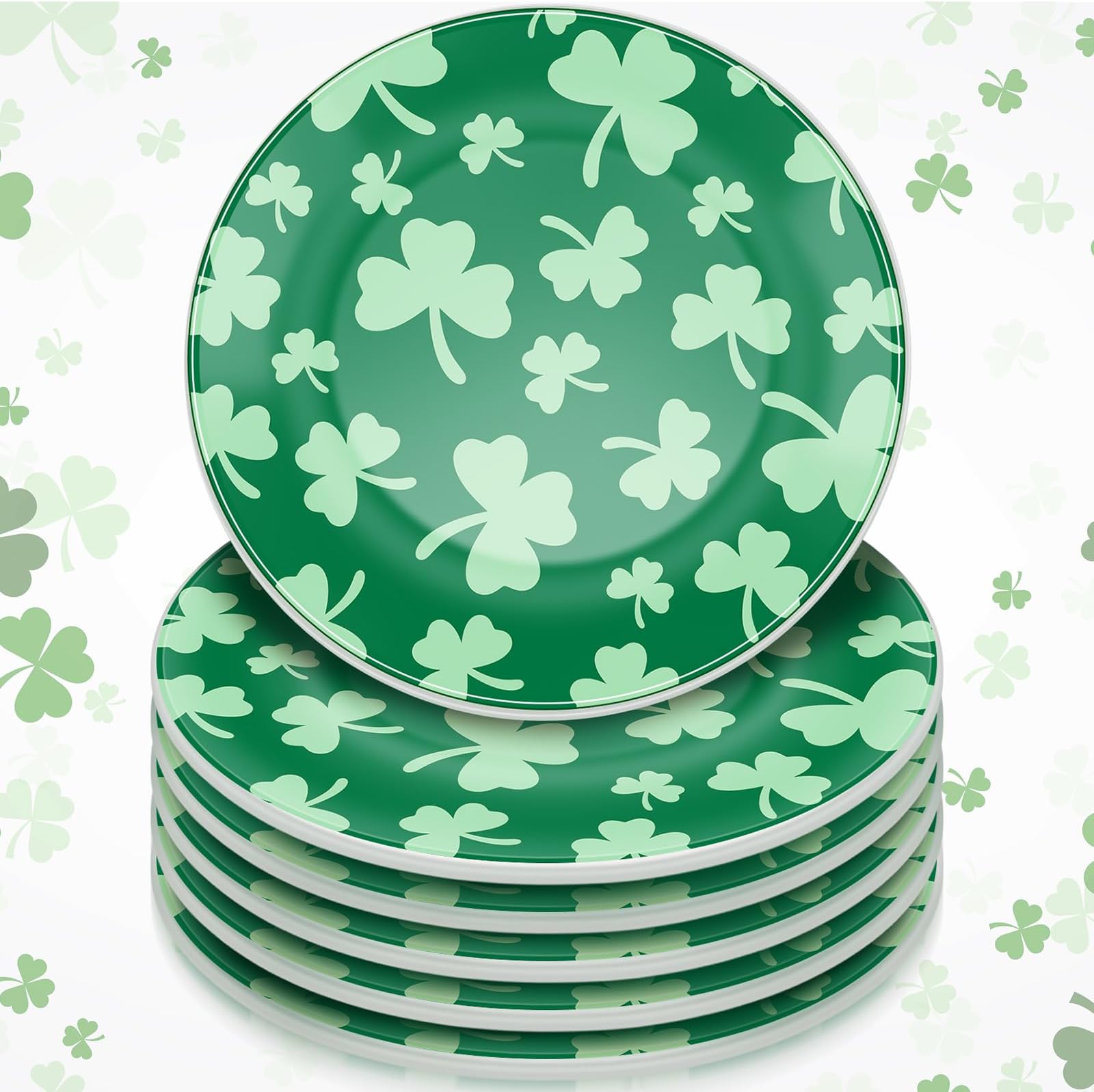 Amazon.com: Cosmos Gifts Fine Ceramic Shamrock Candy Dish Set of 2 (2 ...