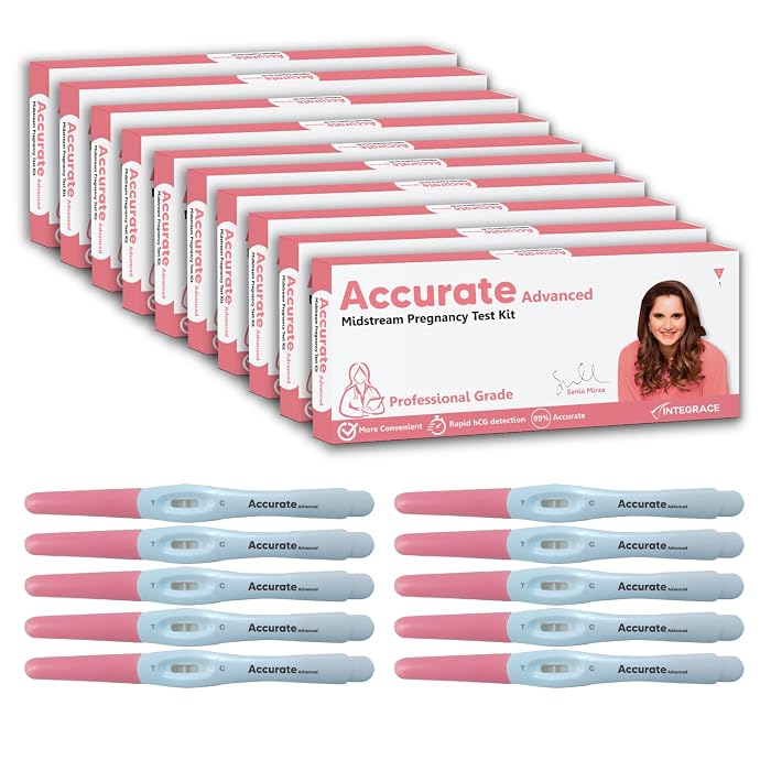 Buy Accurate Advanced (Pack of 10) | One Step Midstream Urine HCG ...