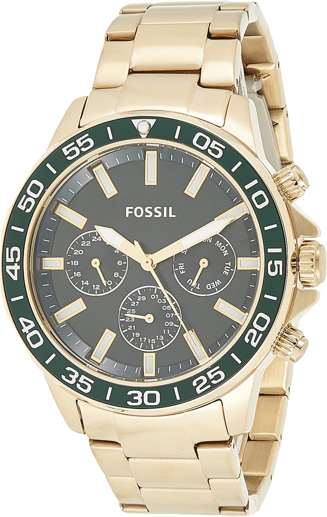 Fossil MENS BANNON STAINLESS STEEL WATCH BQ2493, GOLD: Buy Online at ...