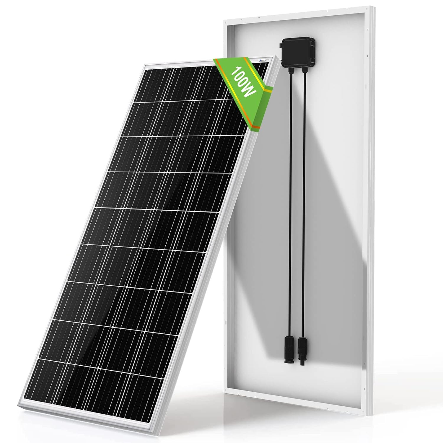 ECO-WORTHY 100 Watt Solar Panel 12 Volt Monocrystalline Solar Panel ...