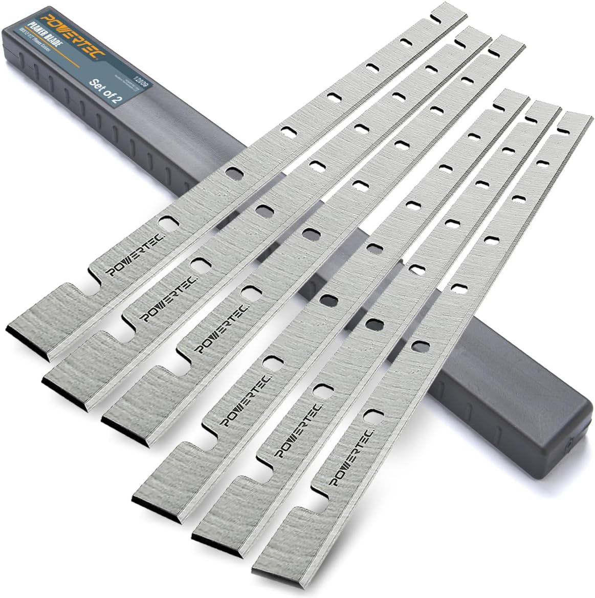 Amazon.com : POWERTEC 12-1/2 Inch HSS Planer Blades for DeWalt DW733 Planer, Set of 6 (12809-P3 ...