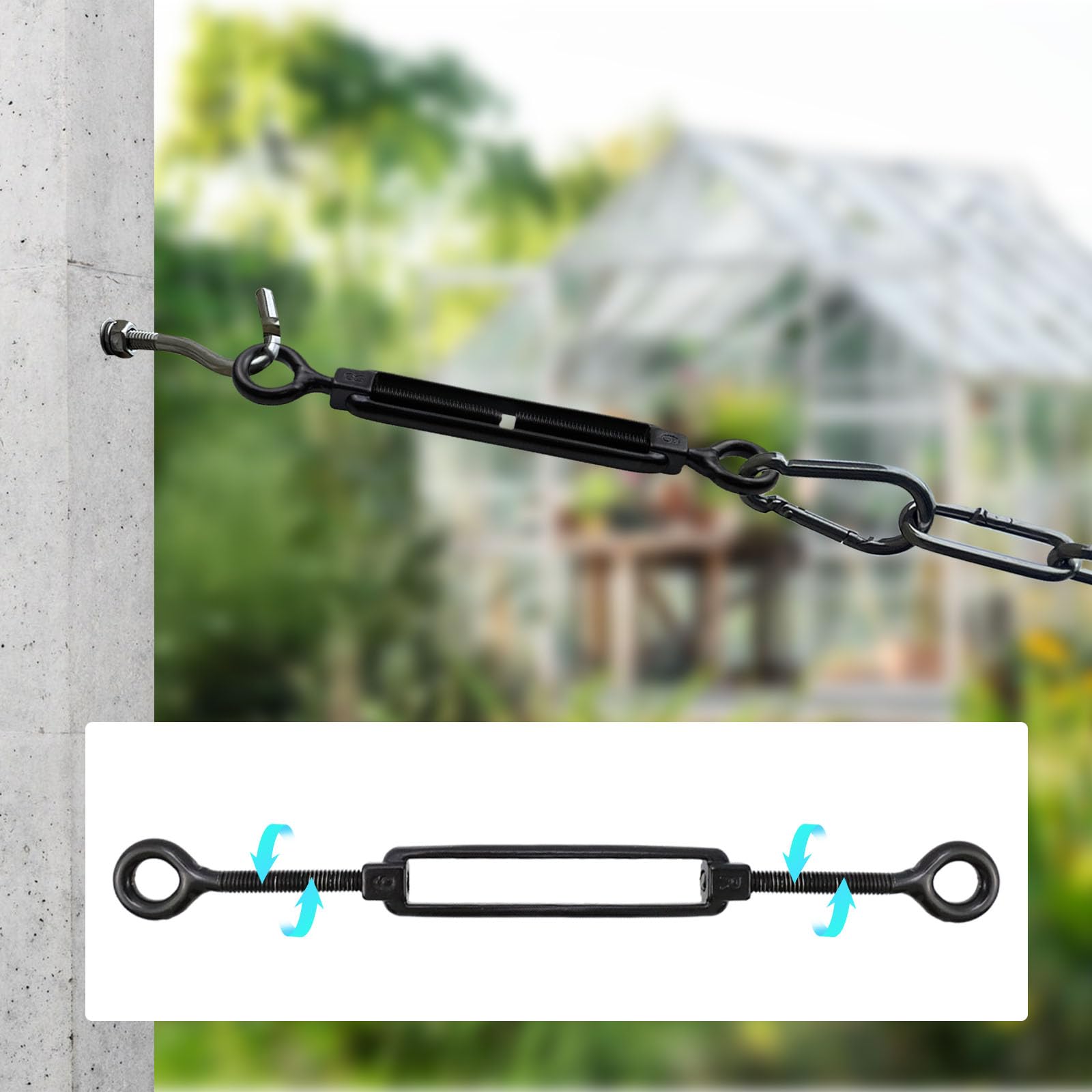 Snapklik.com : M6 Turnbuckle Eye And Eye,4Pcs M6 304 Stainless Steel ...
