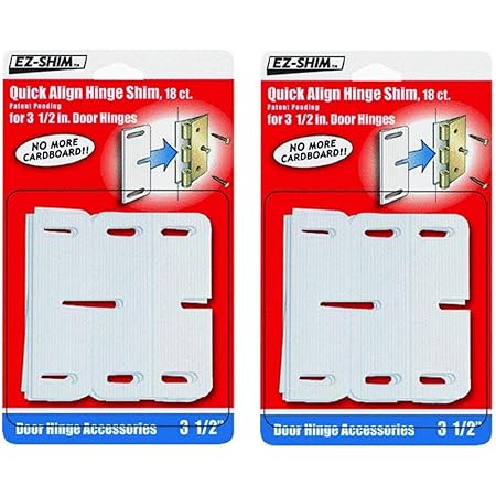 Don-Jo HS-050 Hinge Shim Filler, 16 Guage Steel, Prime Coat (10-Pack ...